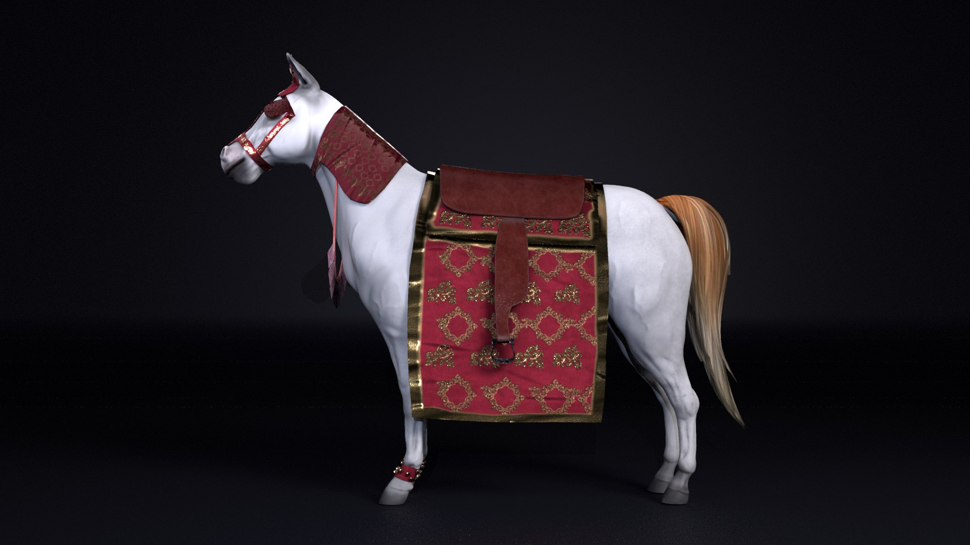 3D Indian Wedding Horse Rigged Model - TurboSquid 1617759