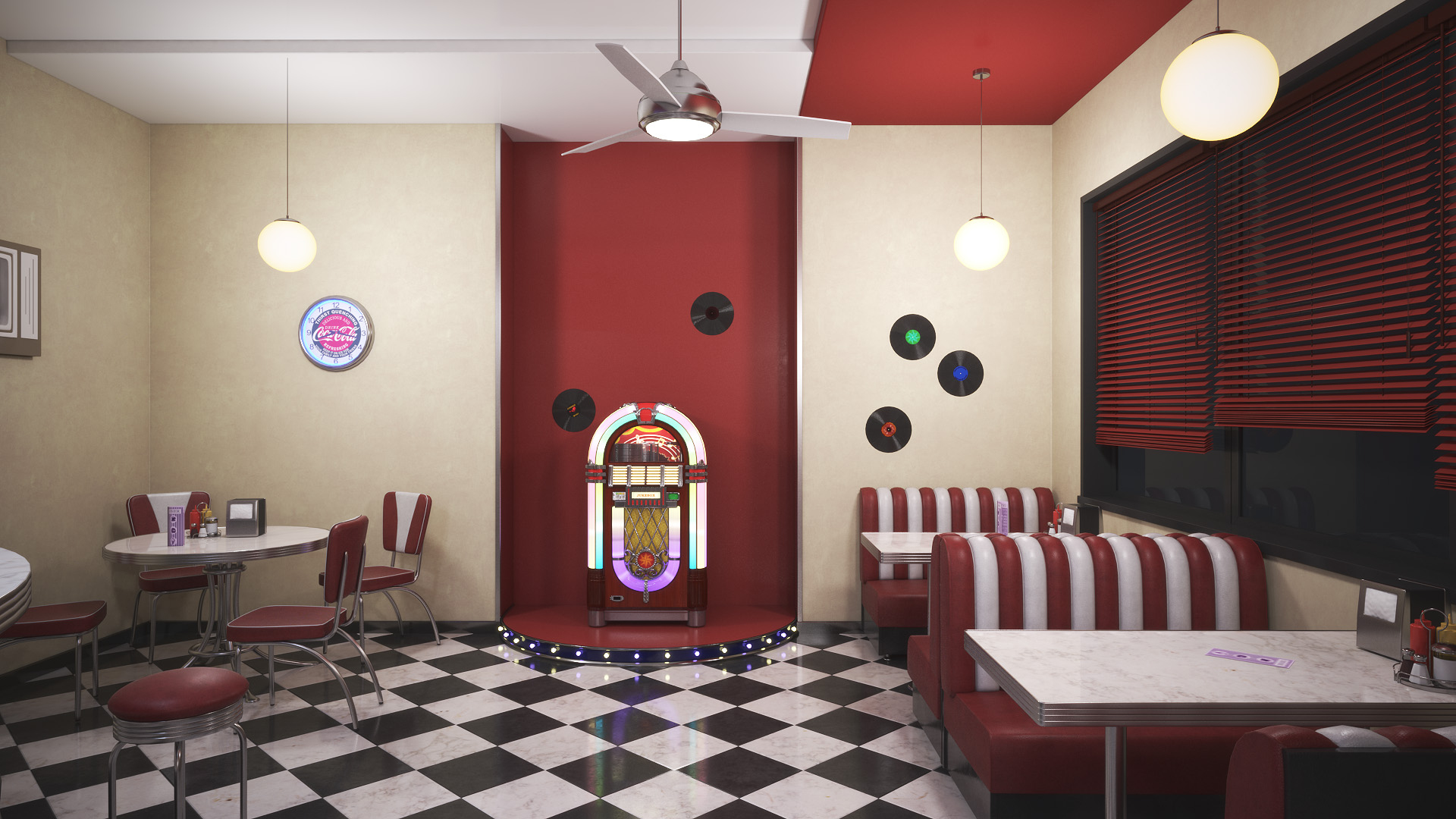 3D Diner Cafe - TurboSquid 2282309