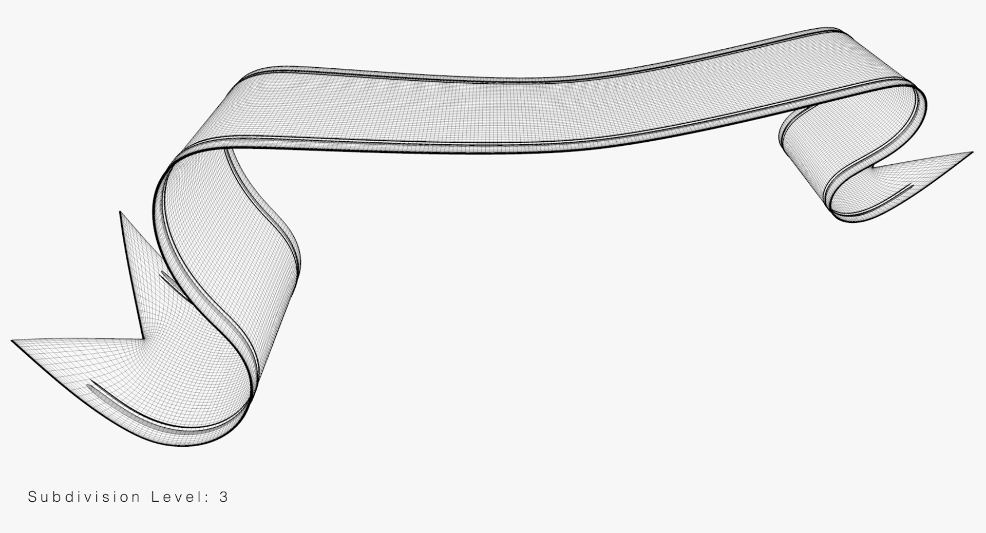 3D Floating Ribbon Lines 3 - TurboSquid 1328248