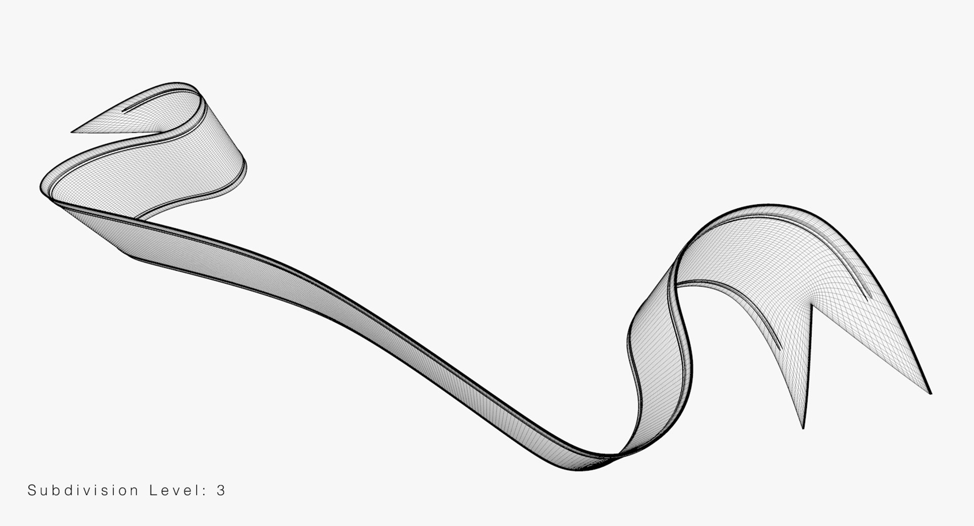 3D Floating Ribbon Lines 3 - TurboSquid 1328248