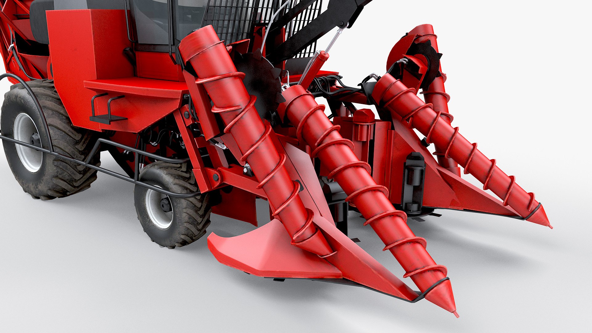 3D Cane Sugar Harvester Austoft 8010 Model - TurboSquid 1714527