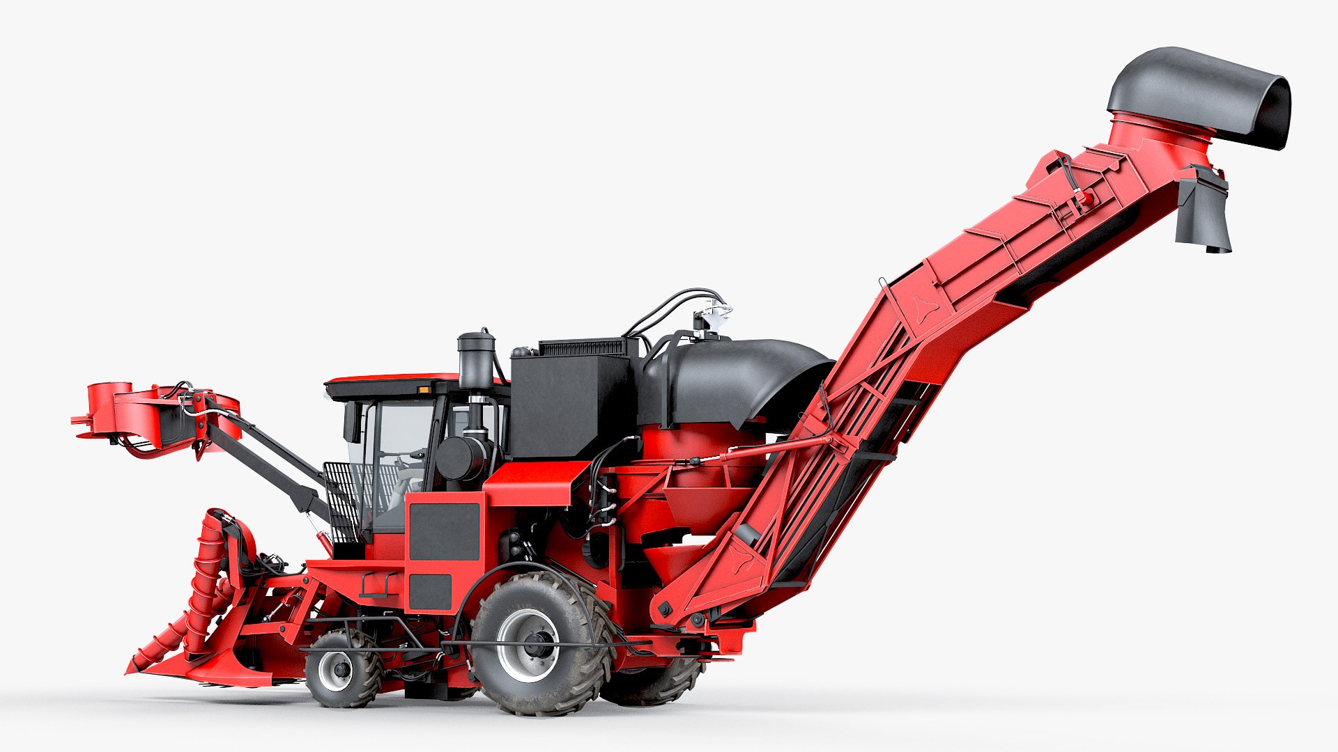 3D Cane Sugar Harvester Austoft 8010 Model - TurboSquid 1714527