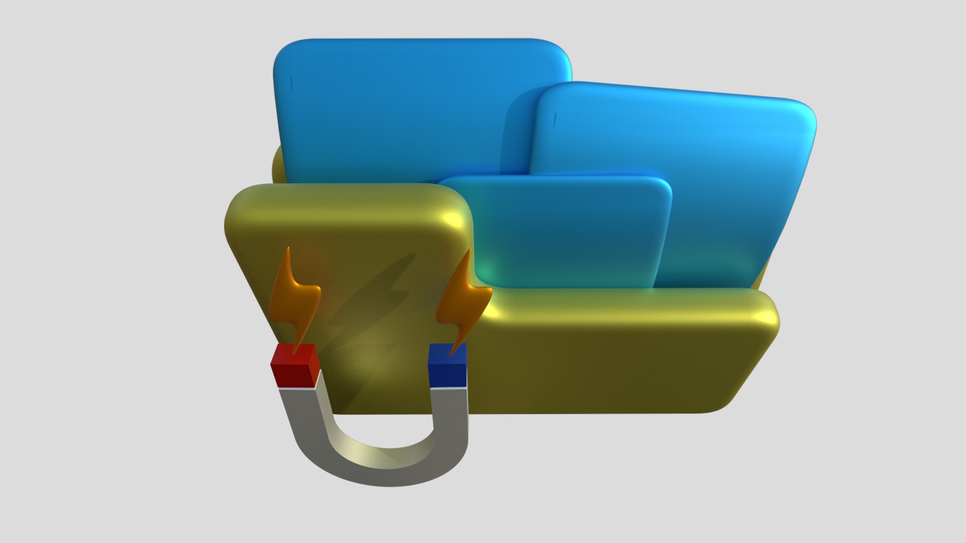 3D File Folder 3D Low Poly Icon Model - TurboSquid 1908565