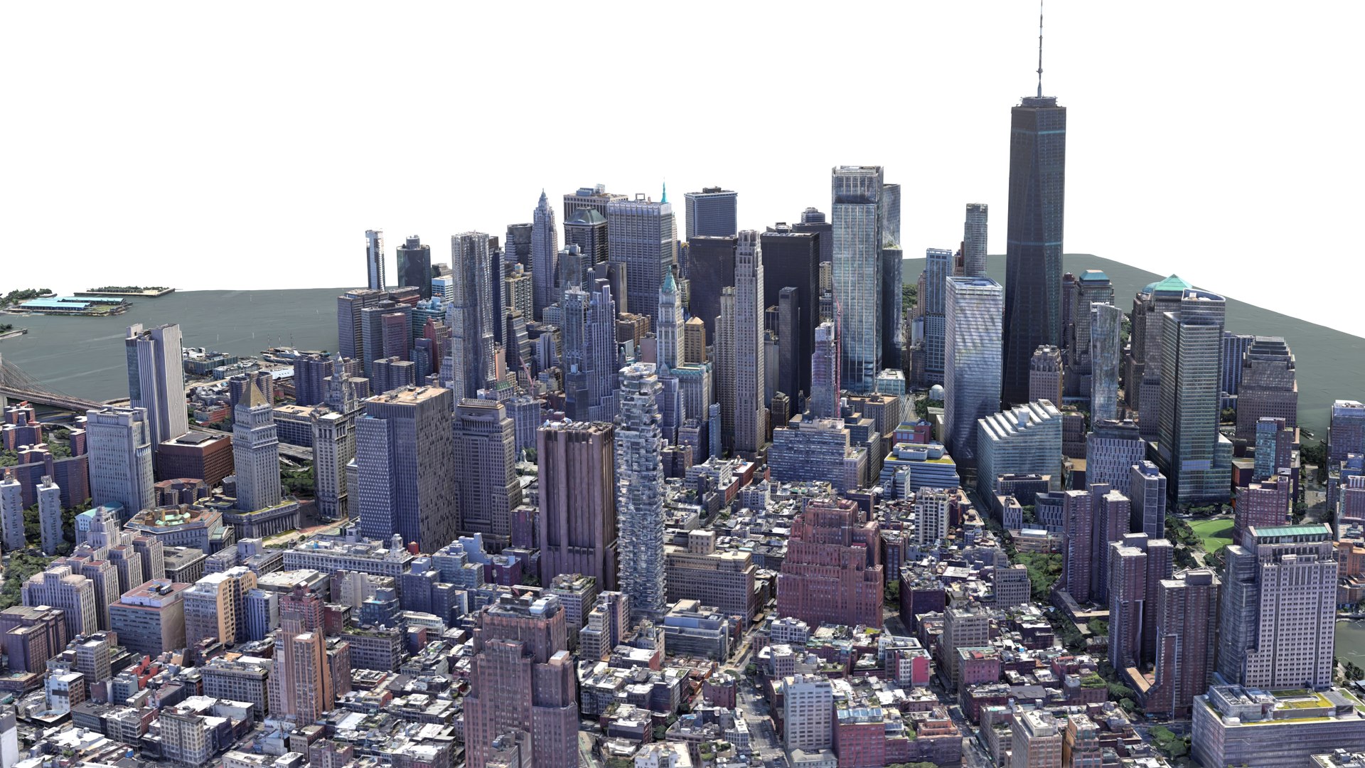 Lower Manhattan 3D Model - TurboSquid 2373176