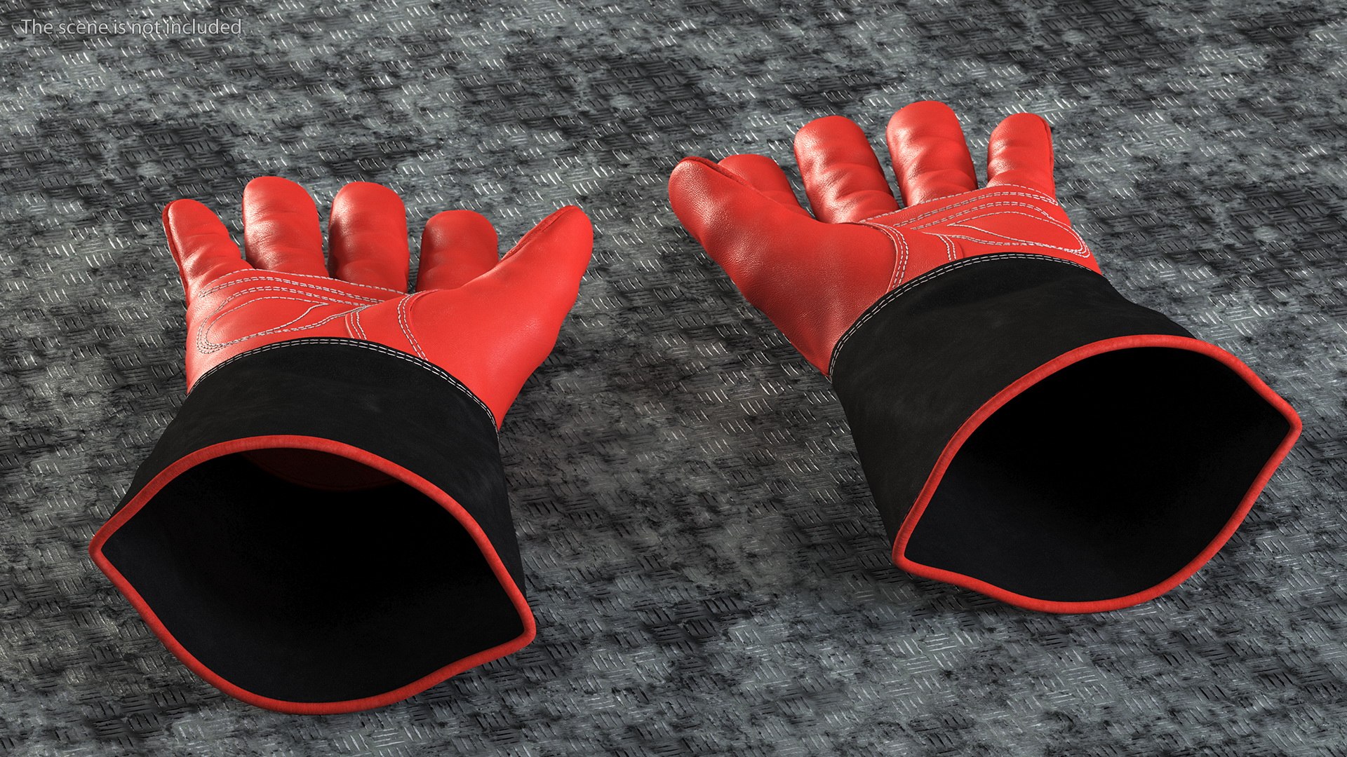 3D Model Rigged Heavy Duty Safety Gloves Collection For Modo ...