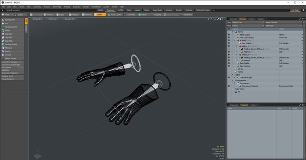3D модель Коллекция защитных перчаток для тяжелых условий эксплуатации ...