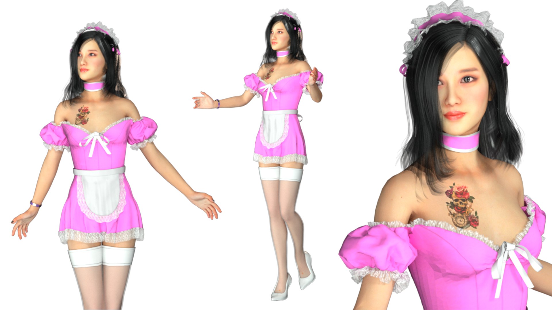 3D Realistic Rigged Style China Woman-Agile Character 3D Model Model - TurboSquid 2218665