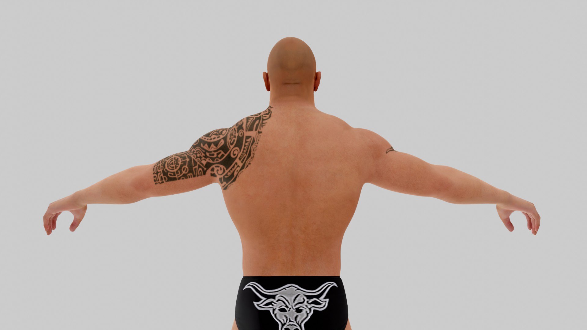 3D The Rock WWE Champion model - TurboSquid 2116155