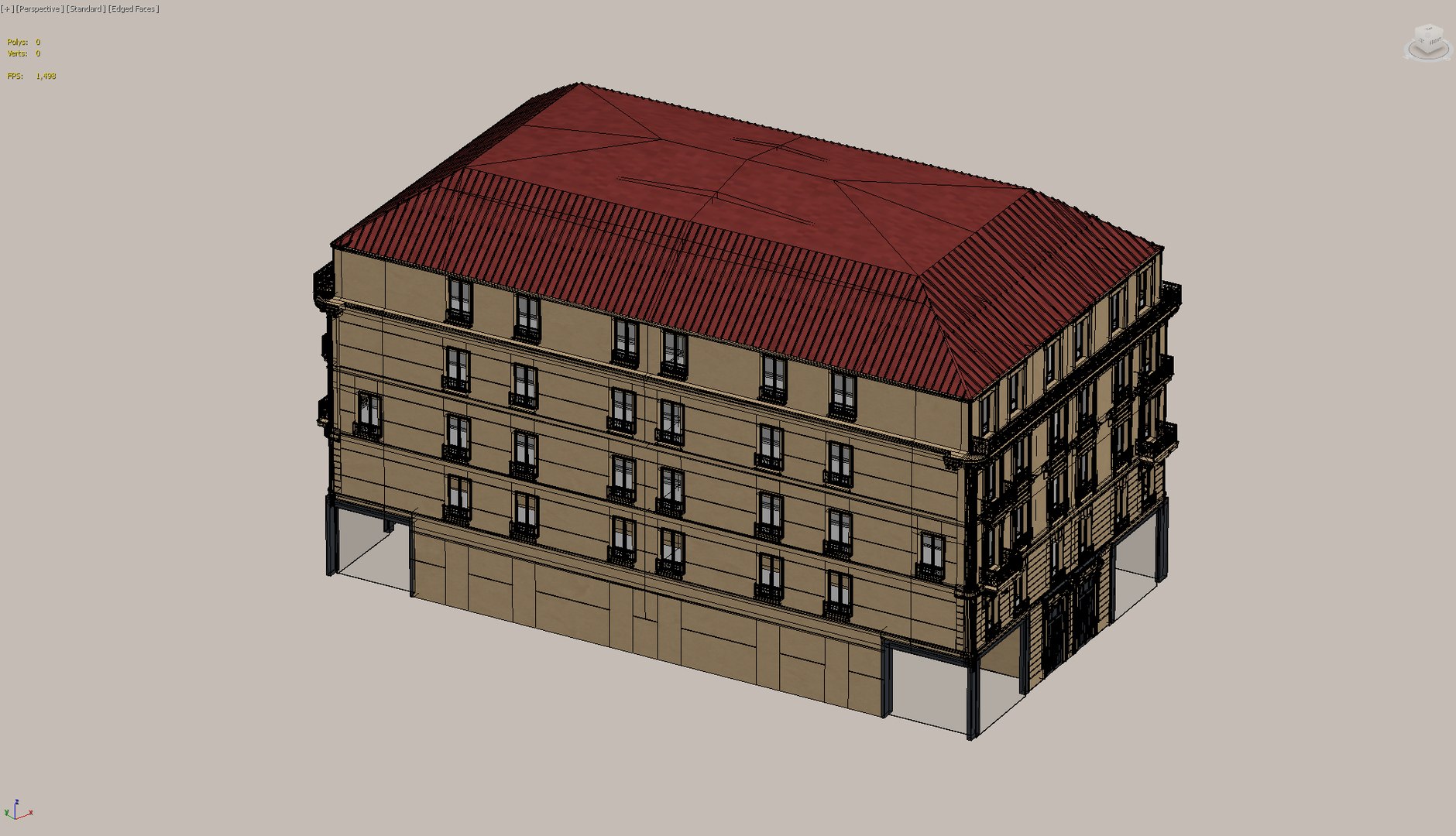 3D Residential Five-storey City Building 3d Model - TurboSquid 1719615