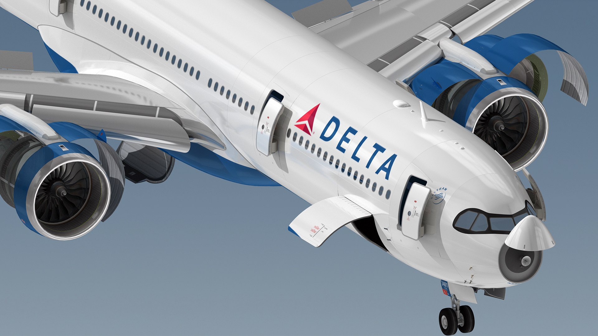 Airbus A330neo Delta Air Lines 3D Model - TurboSquid 1956604