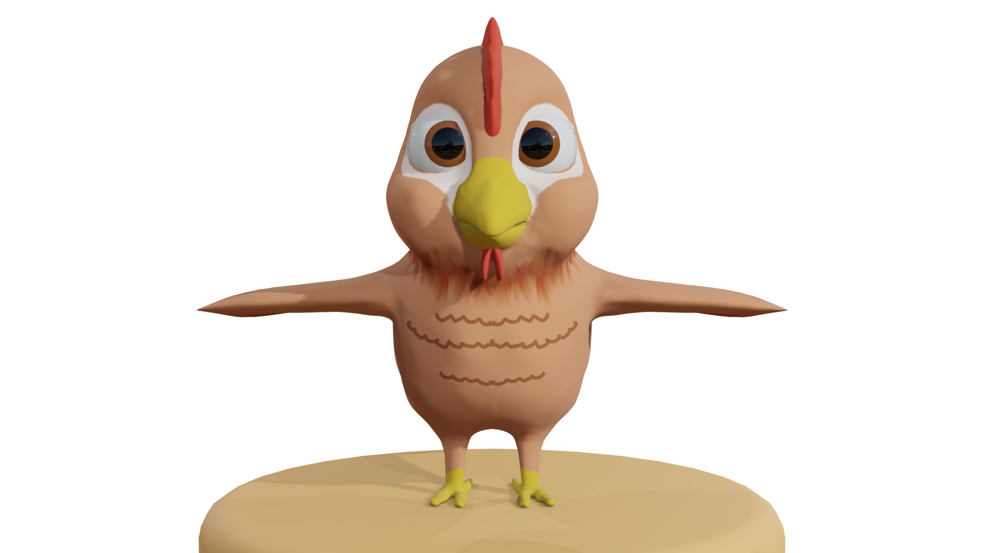 3D Chicken Pia - No Rig - TurboSquid 2340101