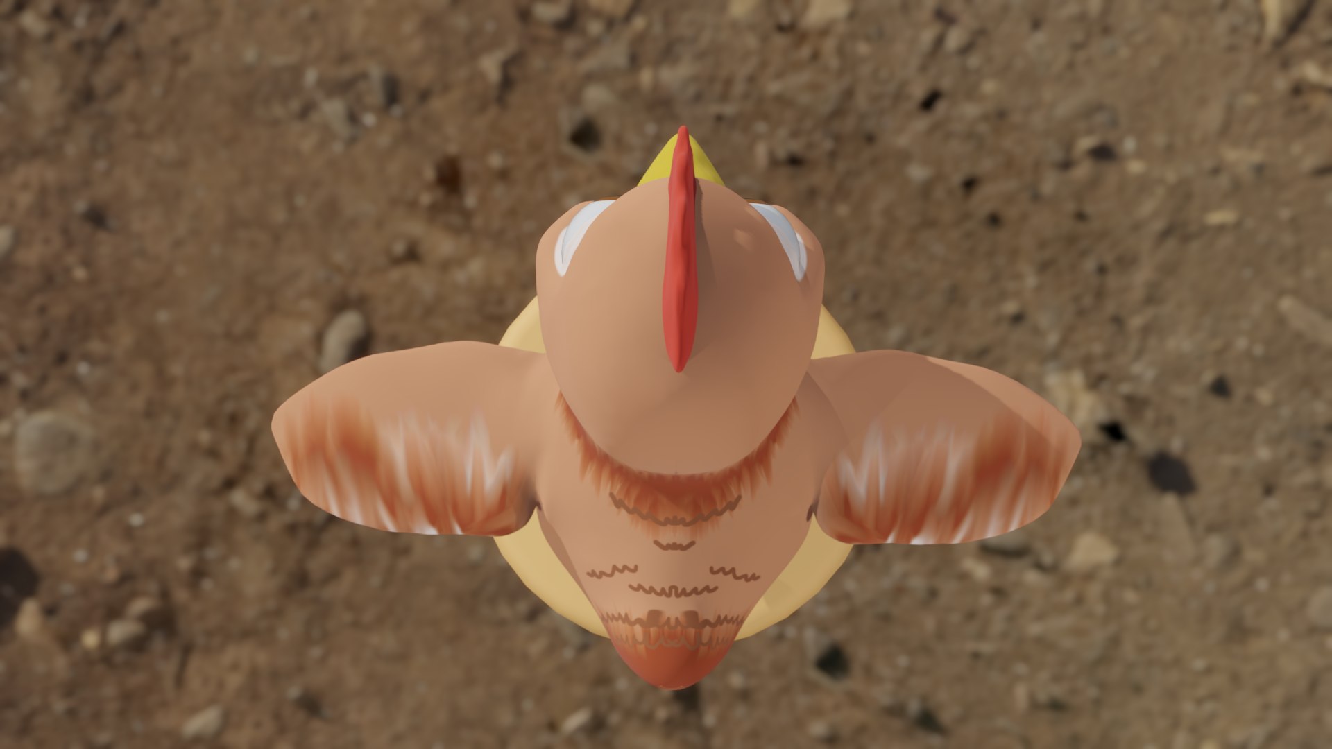 3D Chicken Pia - No Rig - TurboSquid 2340101