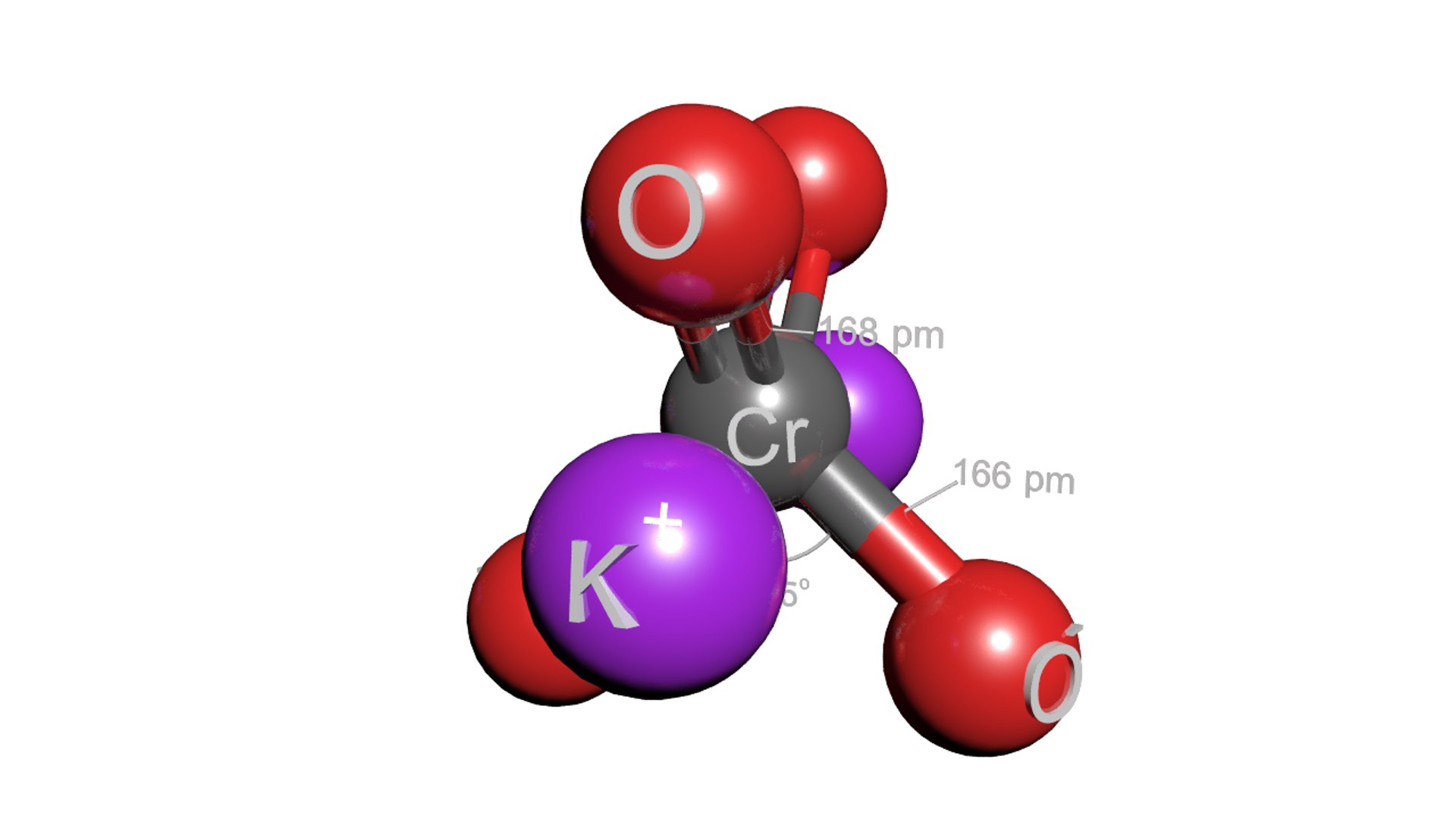3D Potassium Chromate Molecule K2cro4 - TurboSquid 1426460