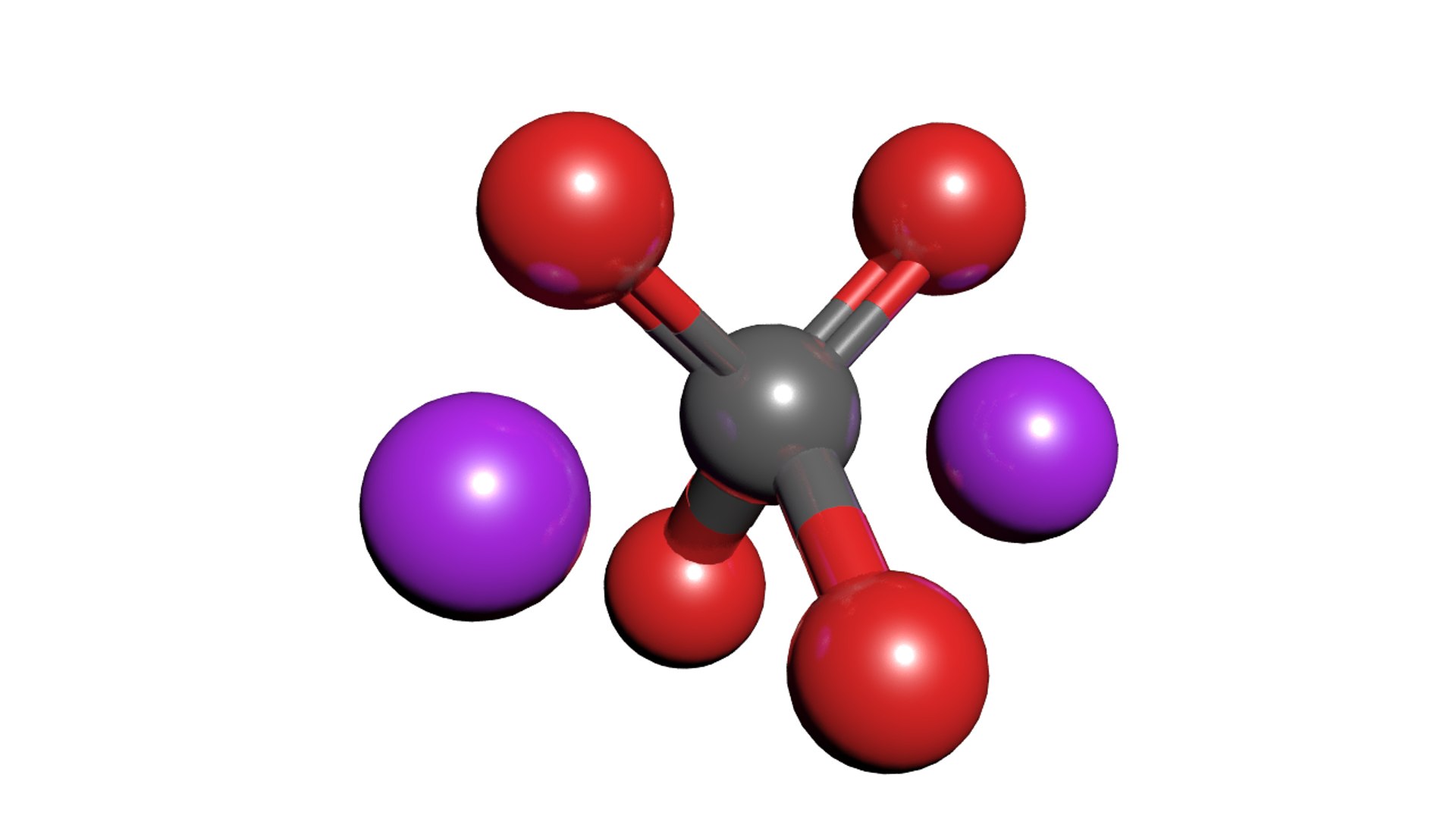3D Potassium Chromate Molecule K2cro4 - TurboSquid 1426460