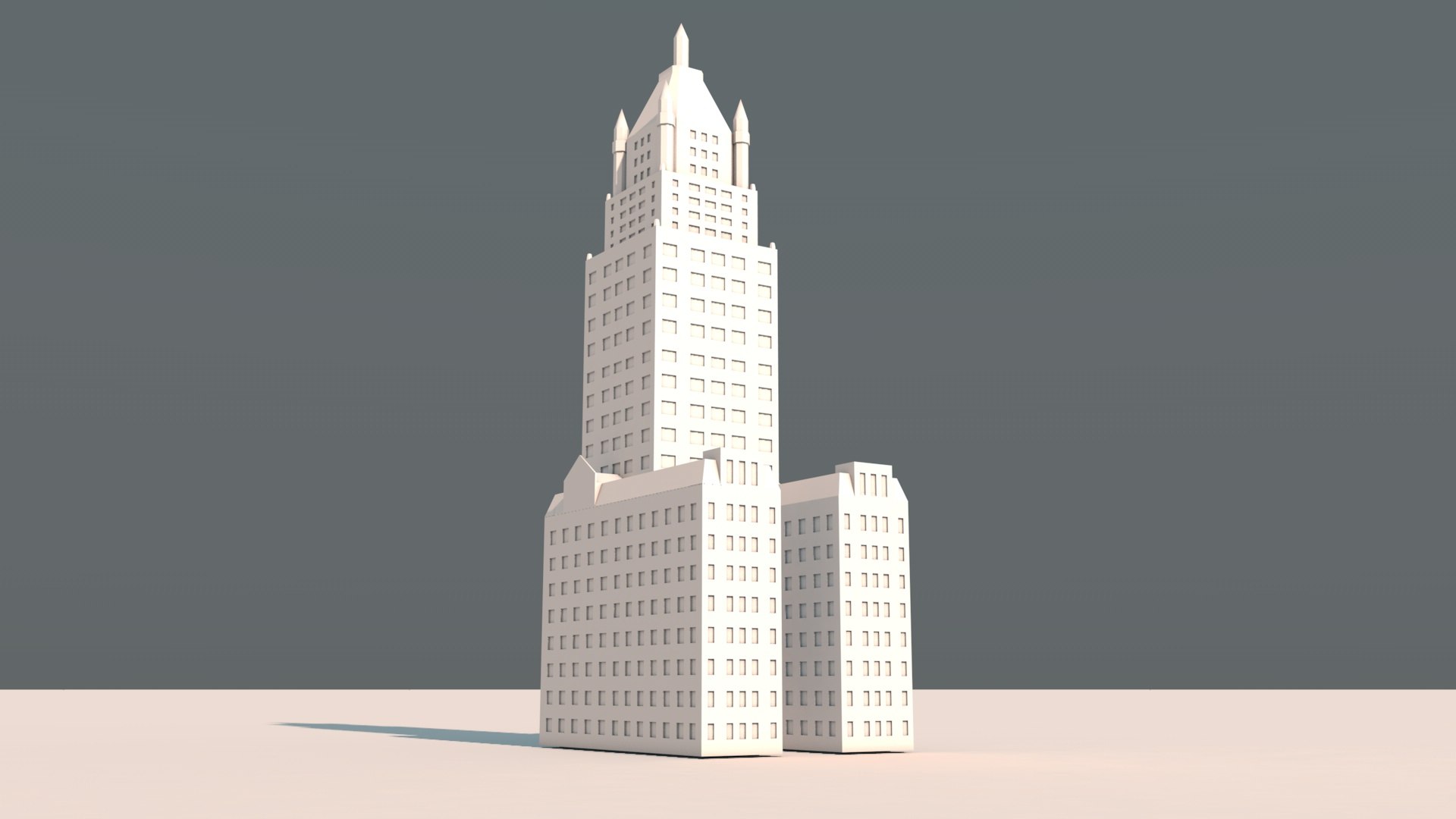3D Model Woolworth NewYork City - TurboSquid 1935632