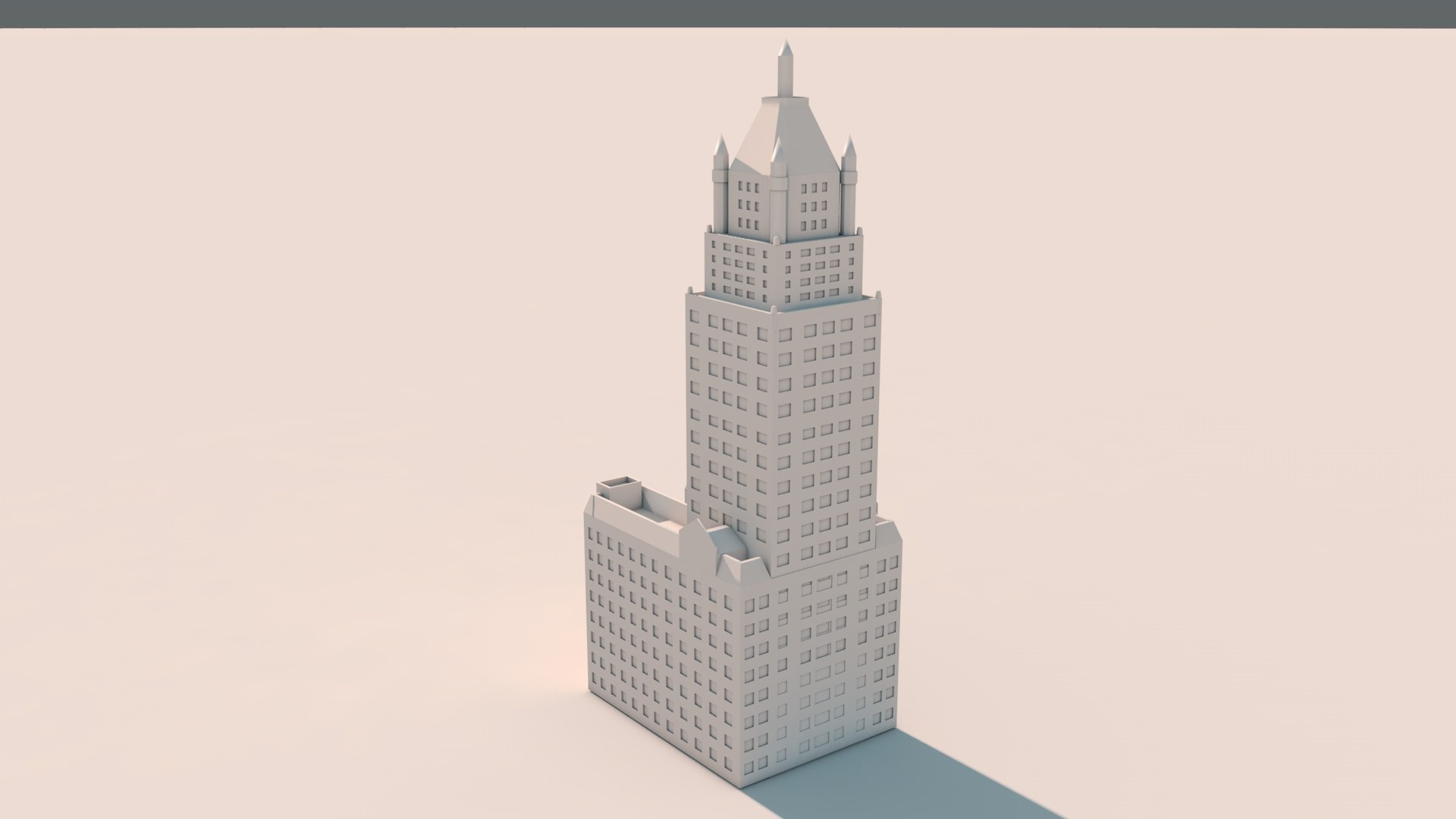 3D Model Woolworth NewYork City - TurboSquid 1935632