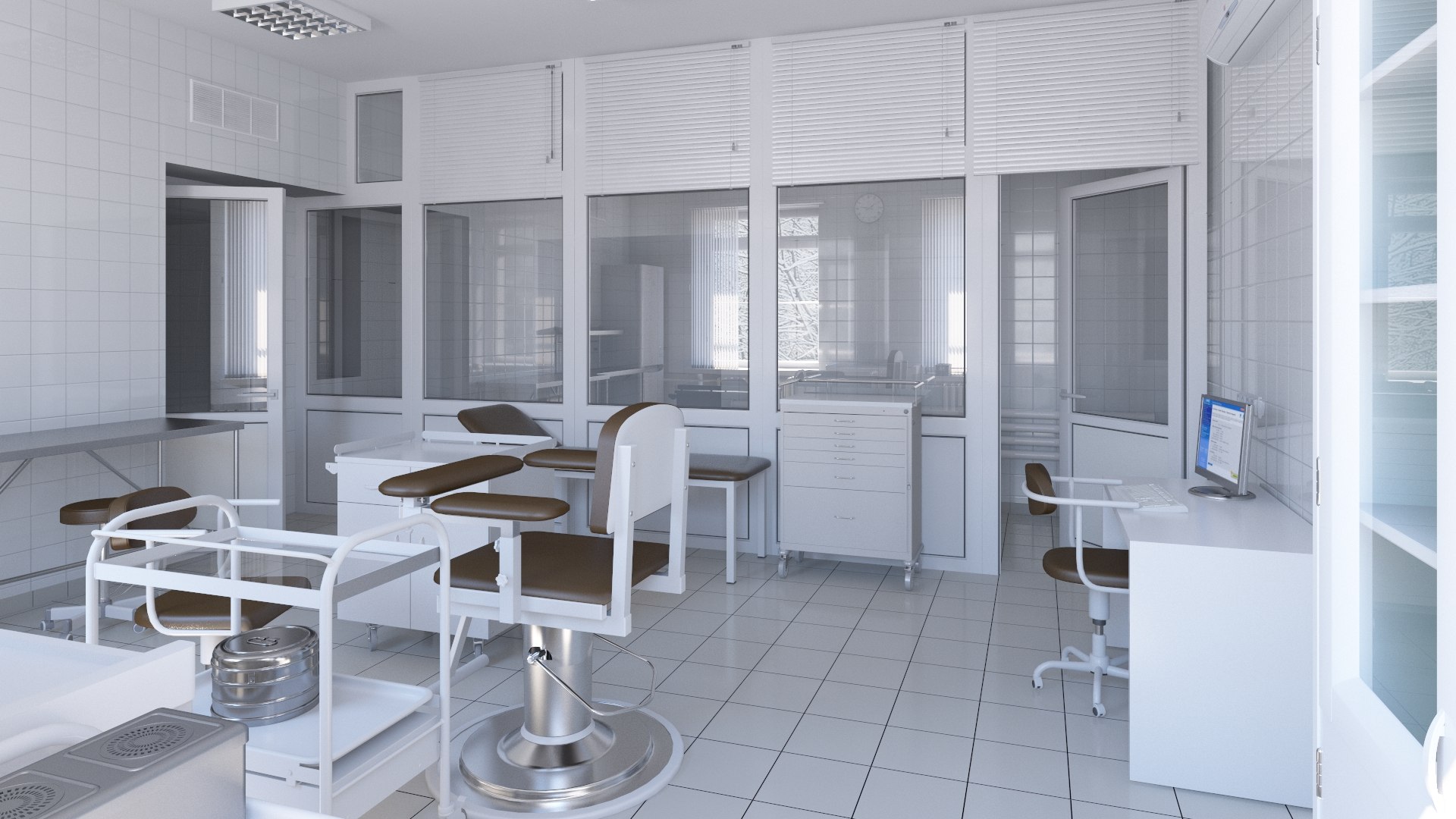 3D Medical Phlebotomy Room 1 Model - TurboSquid 2013139