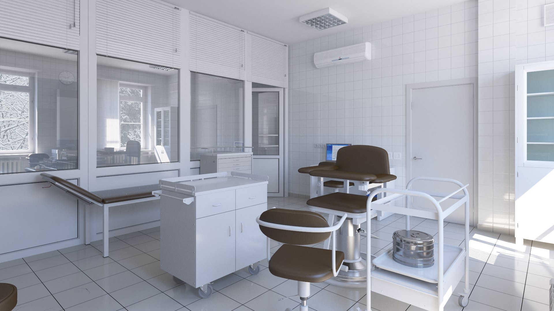 3D Medical Phlebotomy Room 1 Model - TurboSquid 2013139