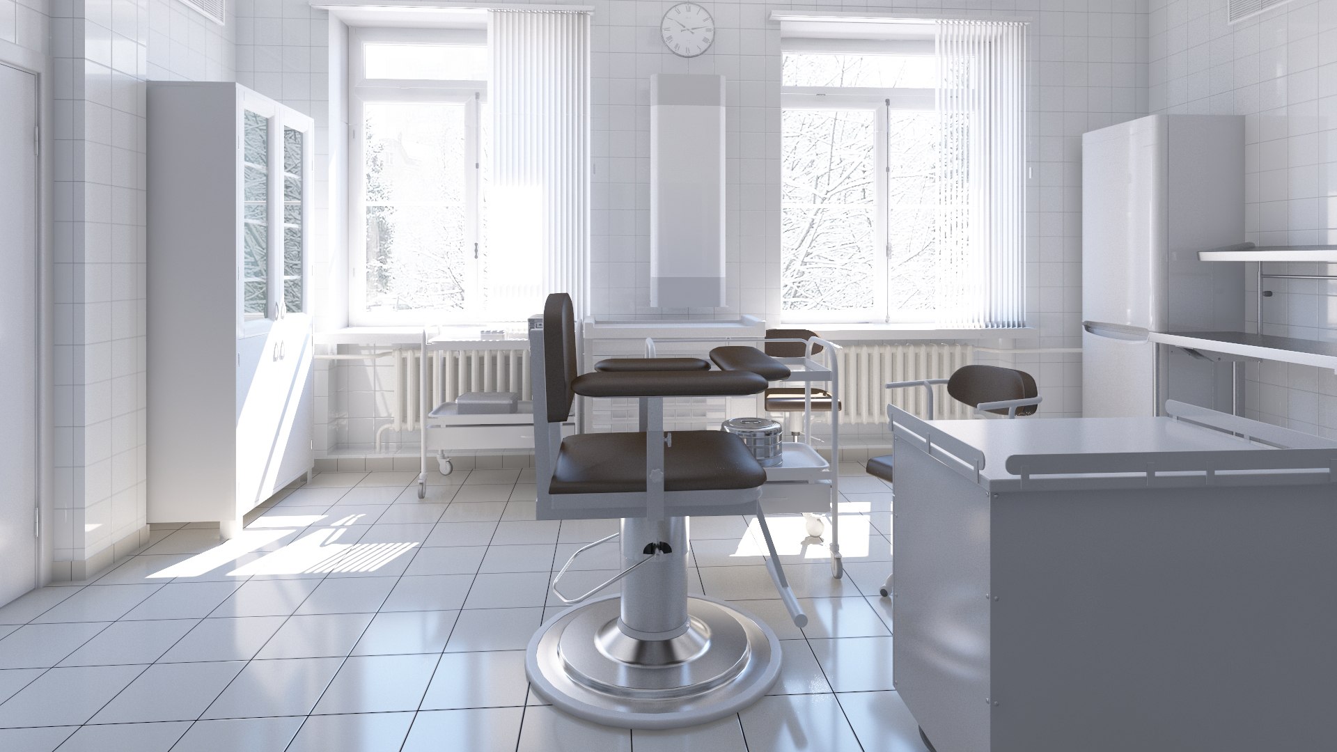 3D Medical Phlebotomy Room 1 Model - TurboSquid 2013139