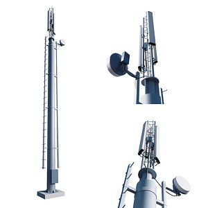 3D Cell Tower Model - TurboSquid 1673469