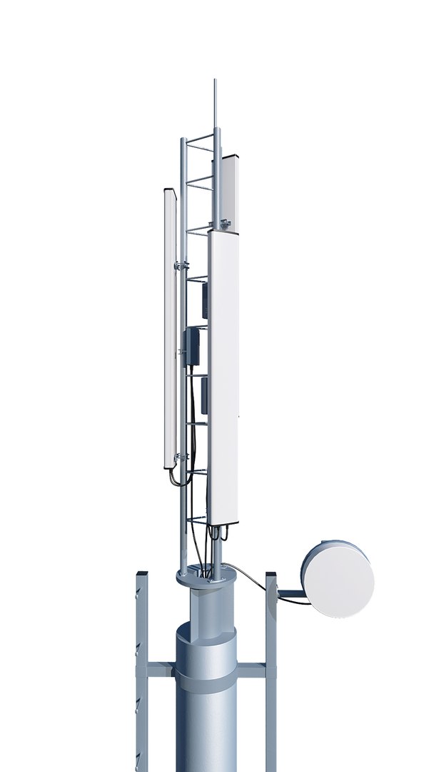 Cell Tower 3D Model - TurboSquid 1672107