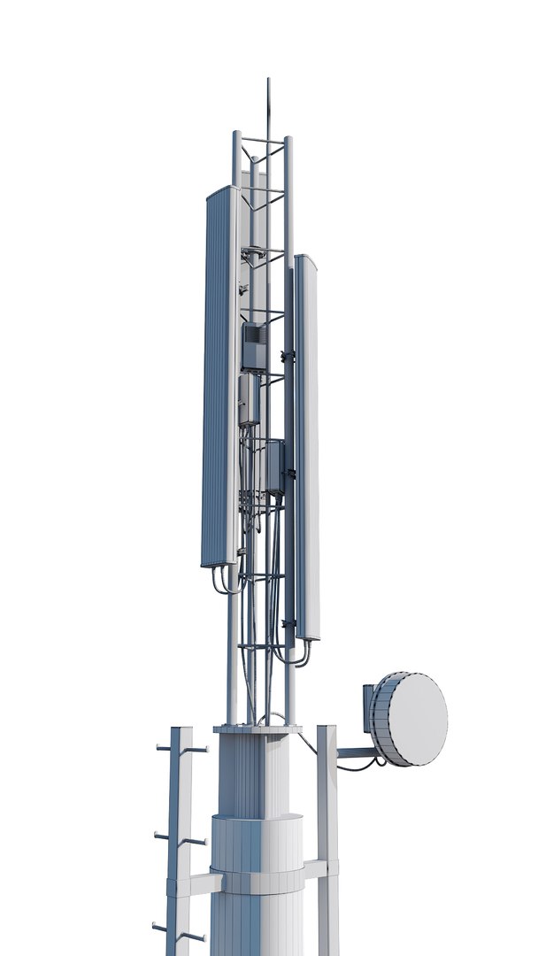 Cell Tower 3D Model - TurboSquid 1672107
