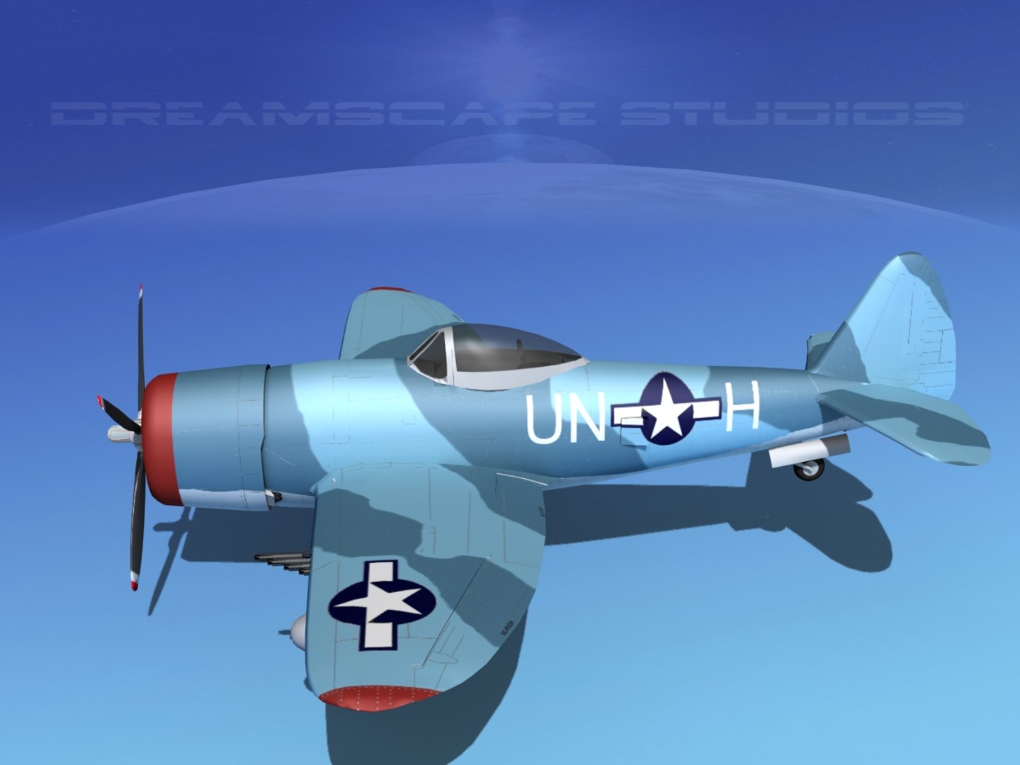 3d Thunderbolt Fighters Bomber Model