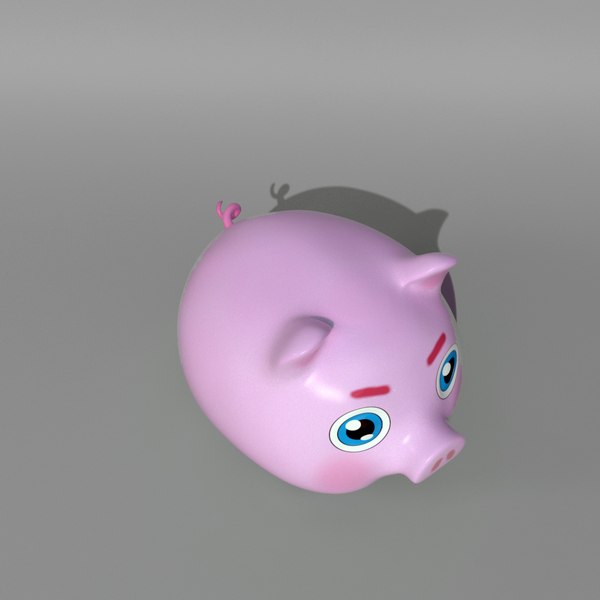 3D pig cartoon toon model - TurboSquid 1360270