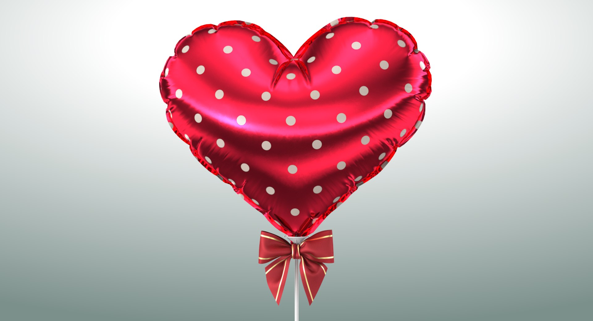 Realistic Balloon Heart 3d Model