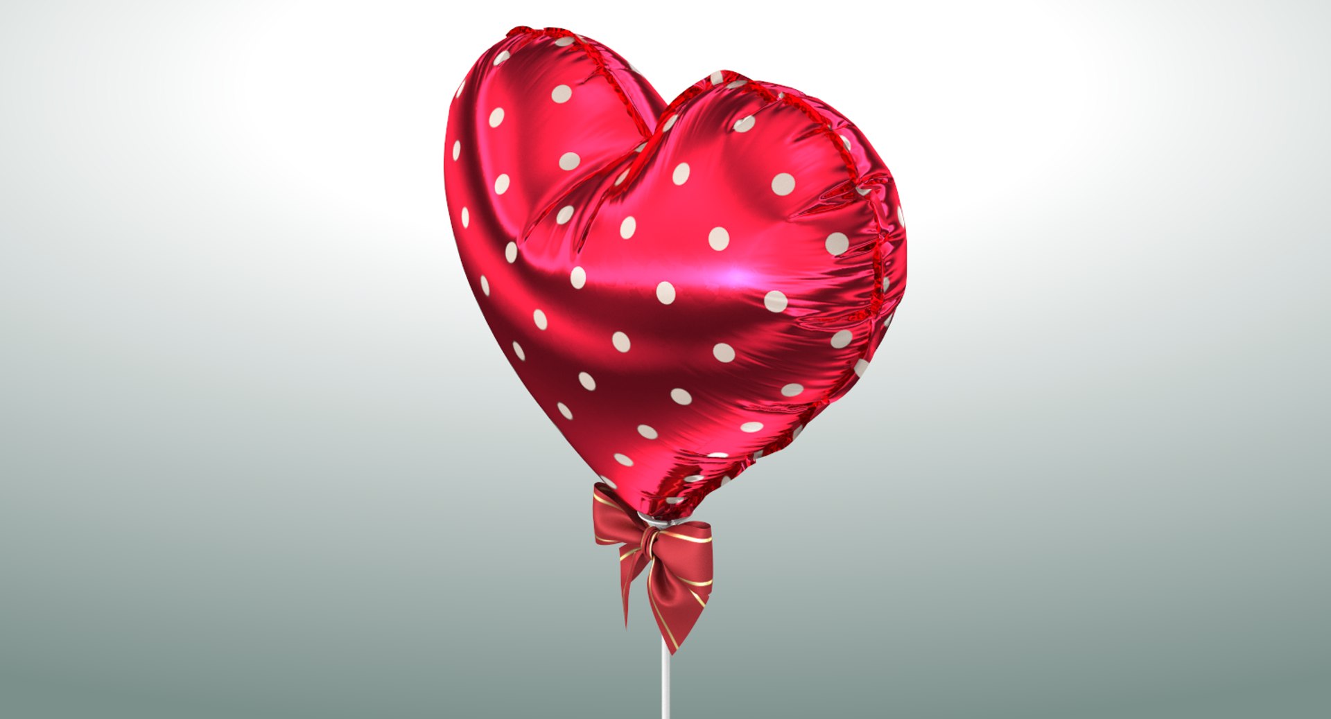 Realistic Balloon Heart 3d Model