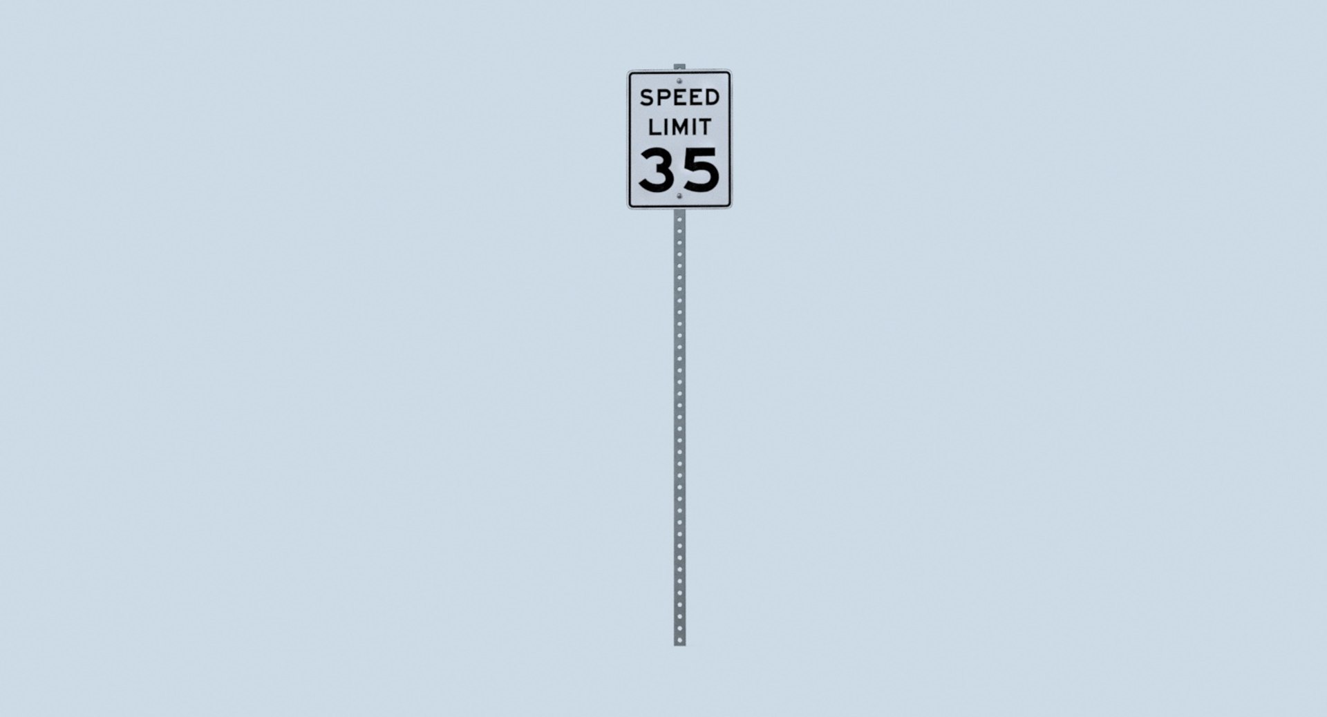 3d Speed Limit Sign 35
