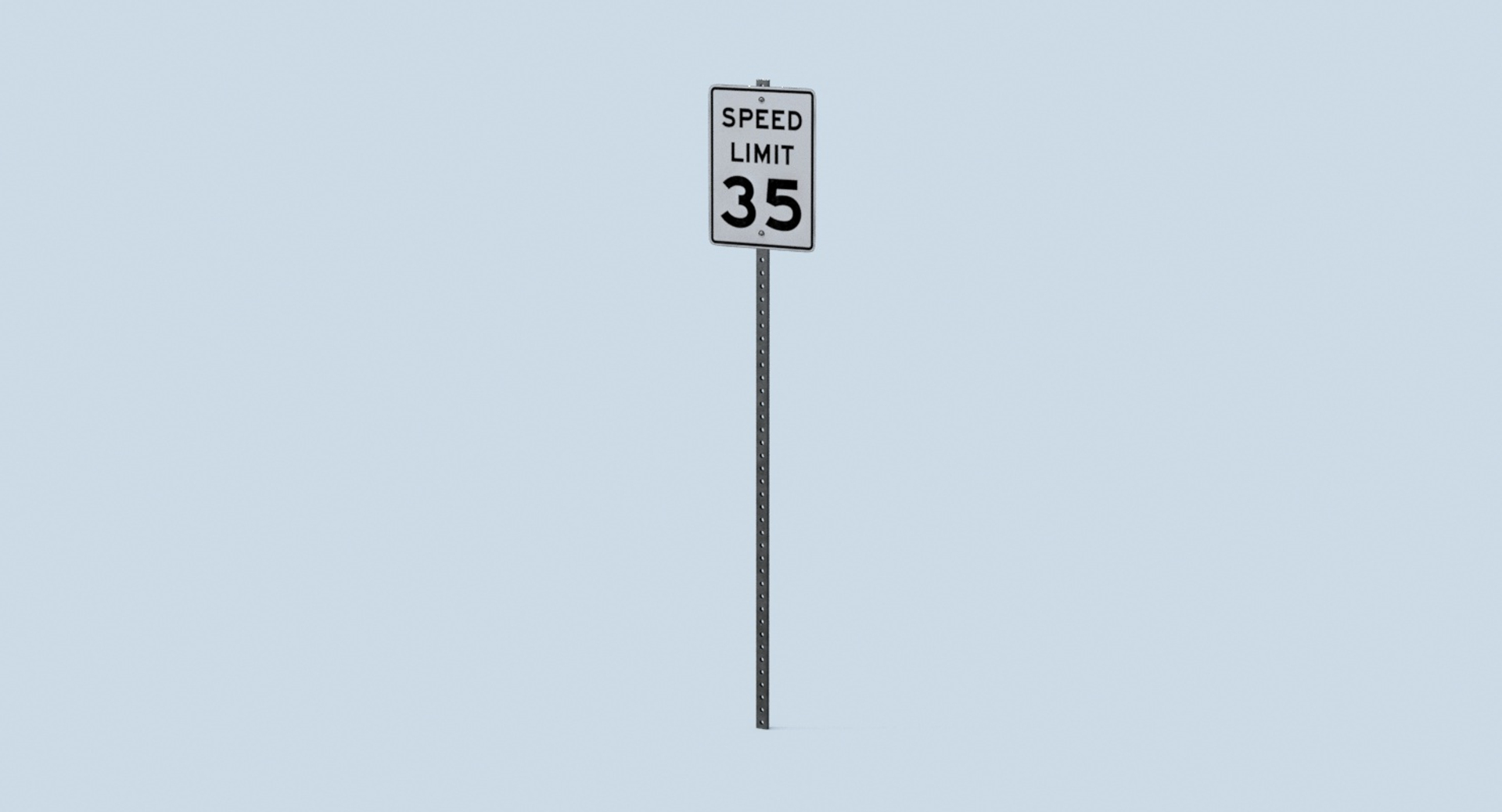 3d Speed Limit Sign 35