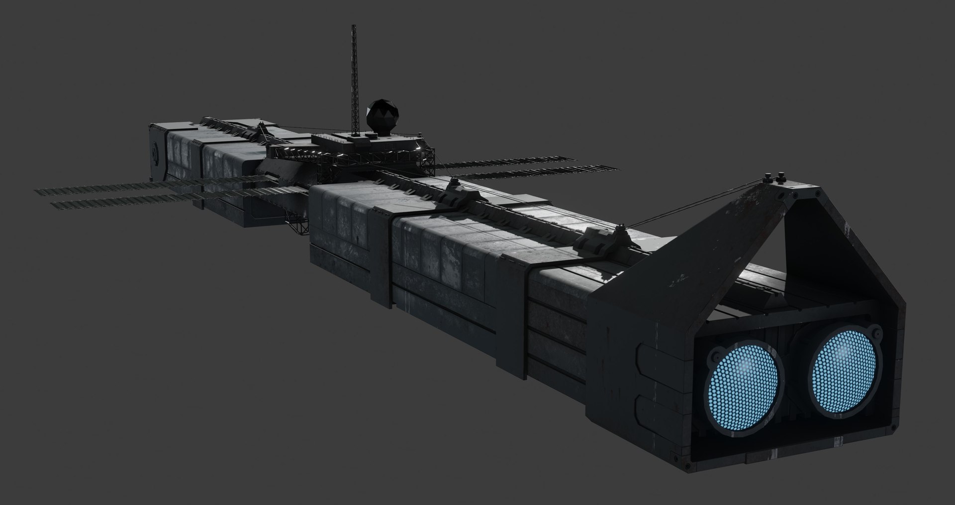 Freighter Spaceship 3D Model - TurboSquid 1811155