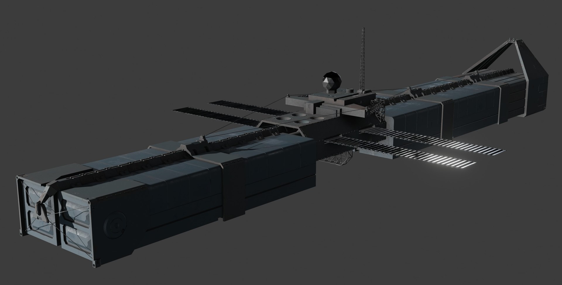 Freighter Spaceship 3D Model - TurboSquid 1811155