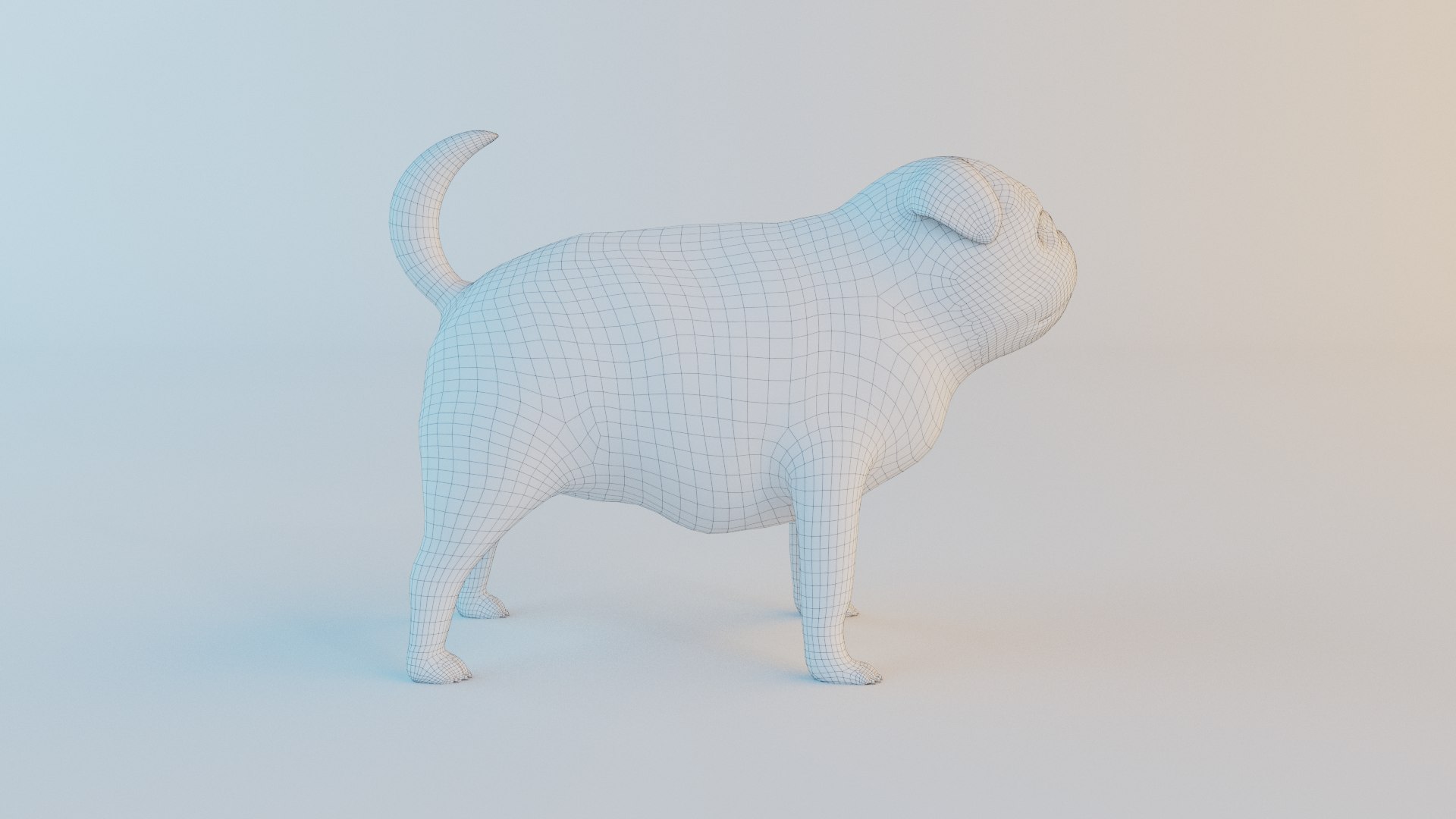 Stylized Fat Pug Dog 3D Model - TurboSquid 1341377