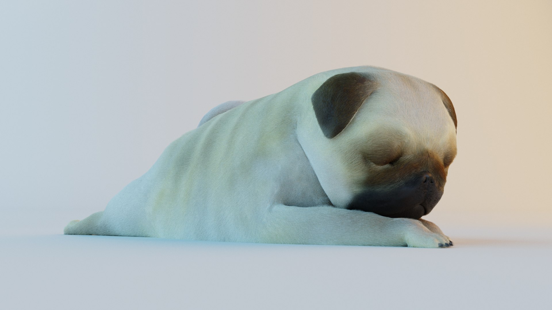 Stylized Fat Pug Dog 3D Model - TurboSquid 1341377