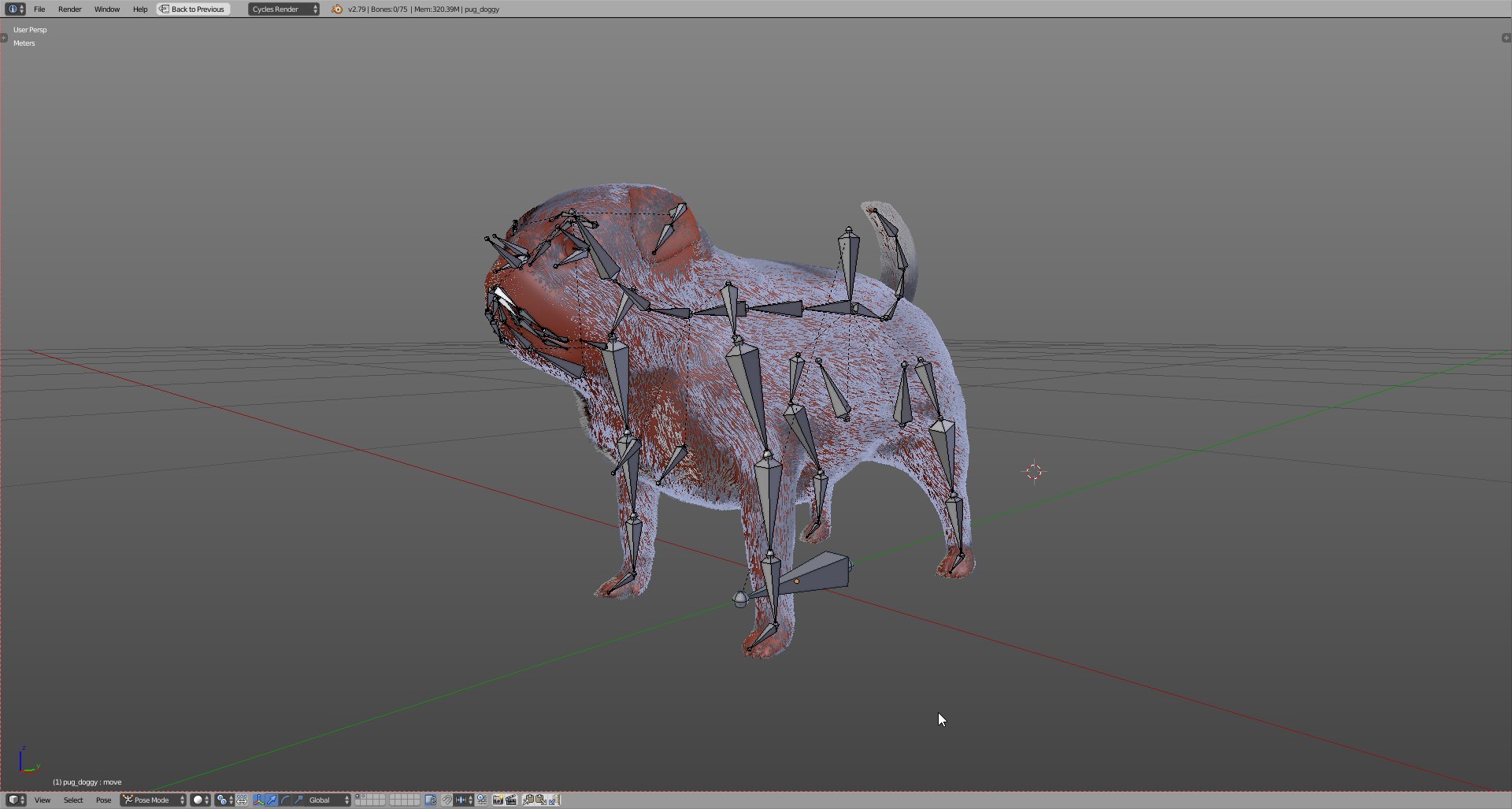 Stylized Fat Pug Dog 3D Model - TurboSquid 1341377