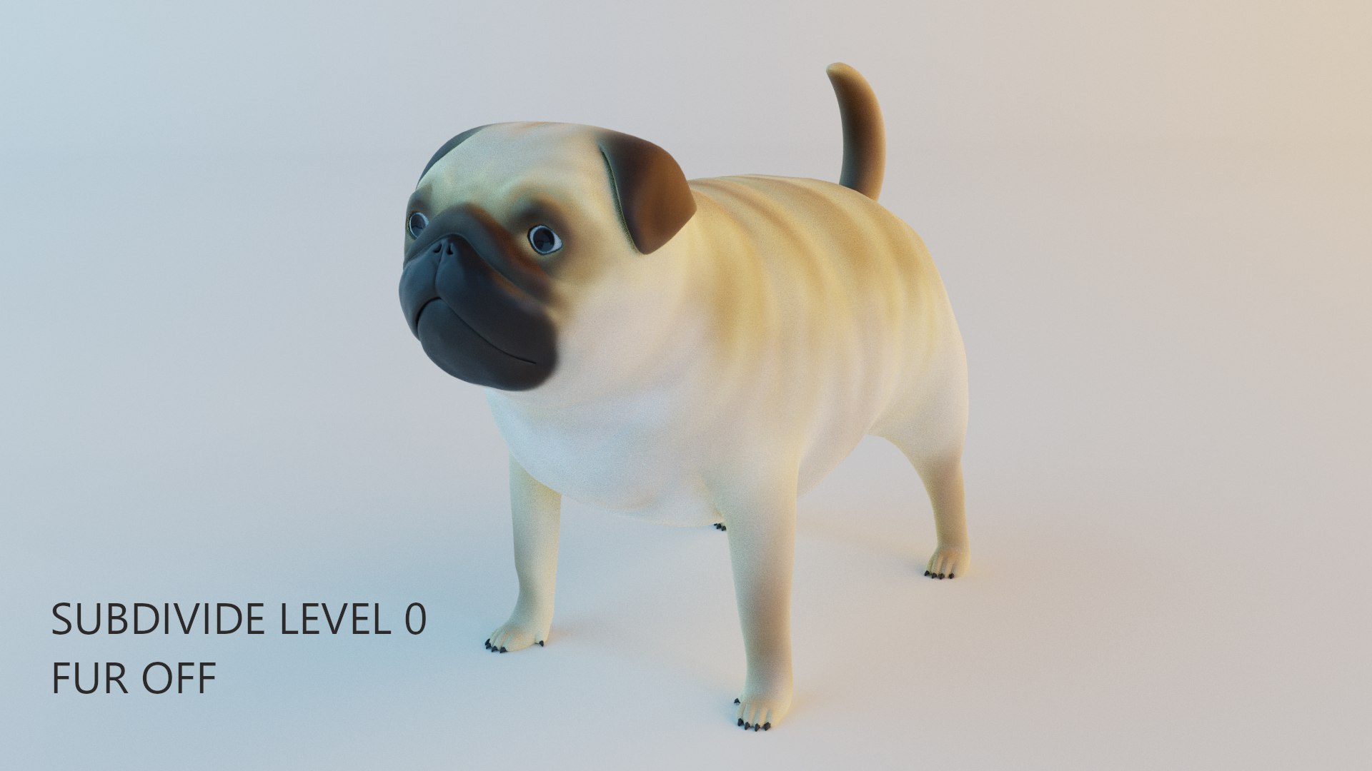 Stylized Fat Pug Dog 3D Model - TurboSquid 1341377