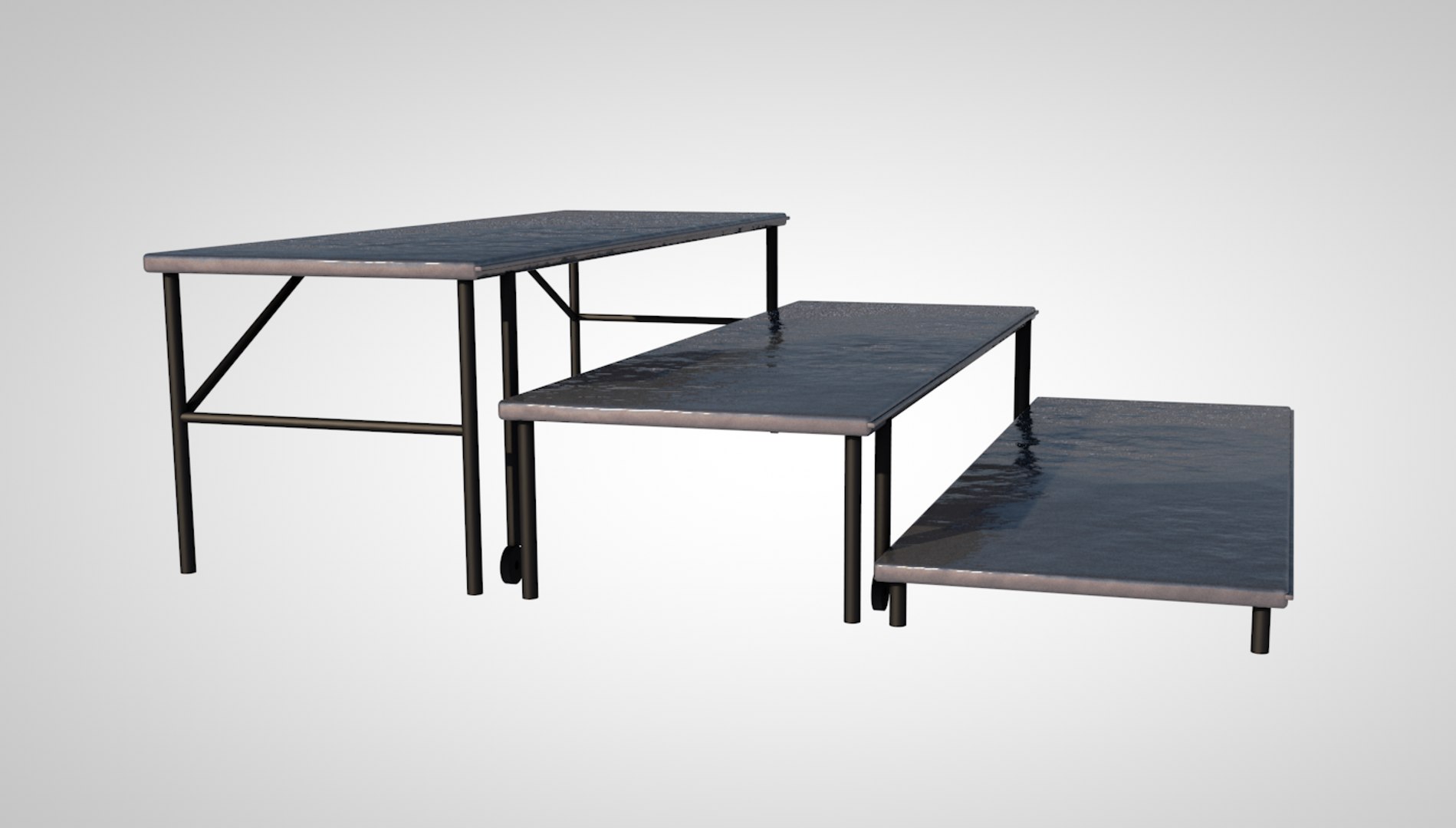 Press Risers 3D Model - TurboSquid 1399336