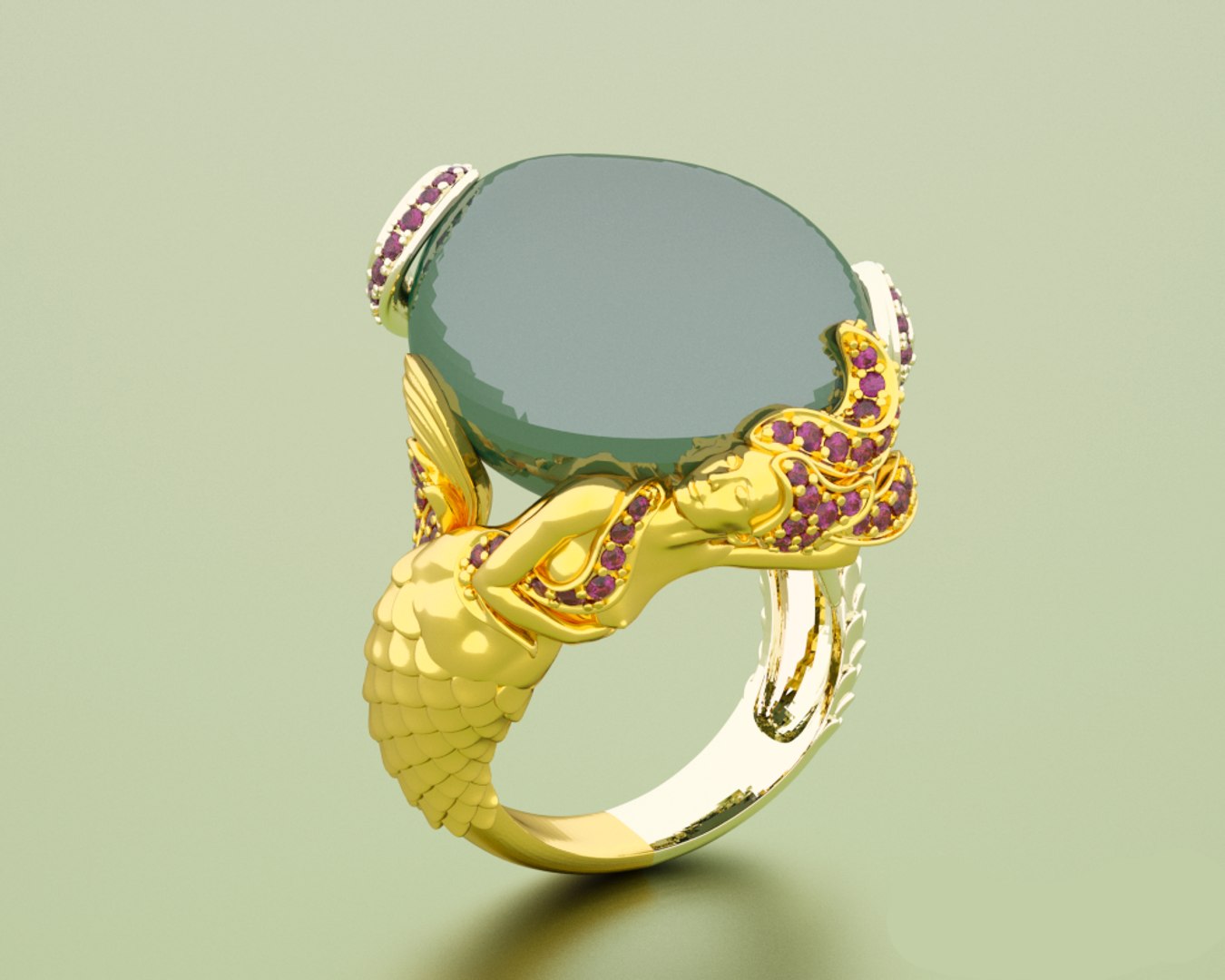 Mermaid Ring Model - TurboSquid 1979625