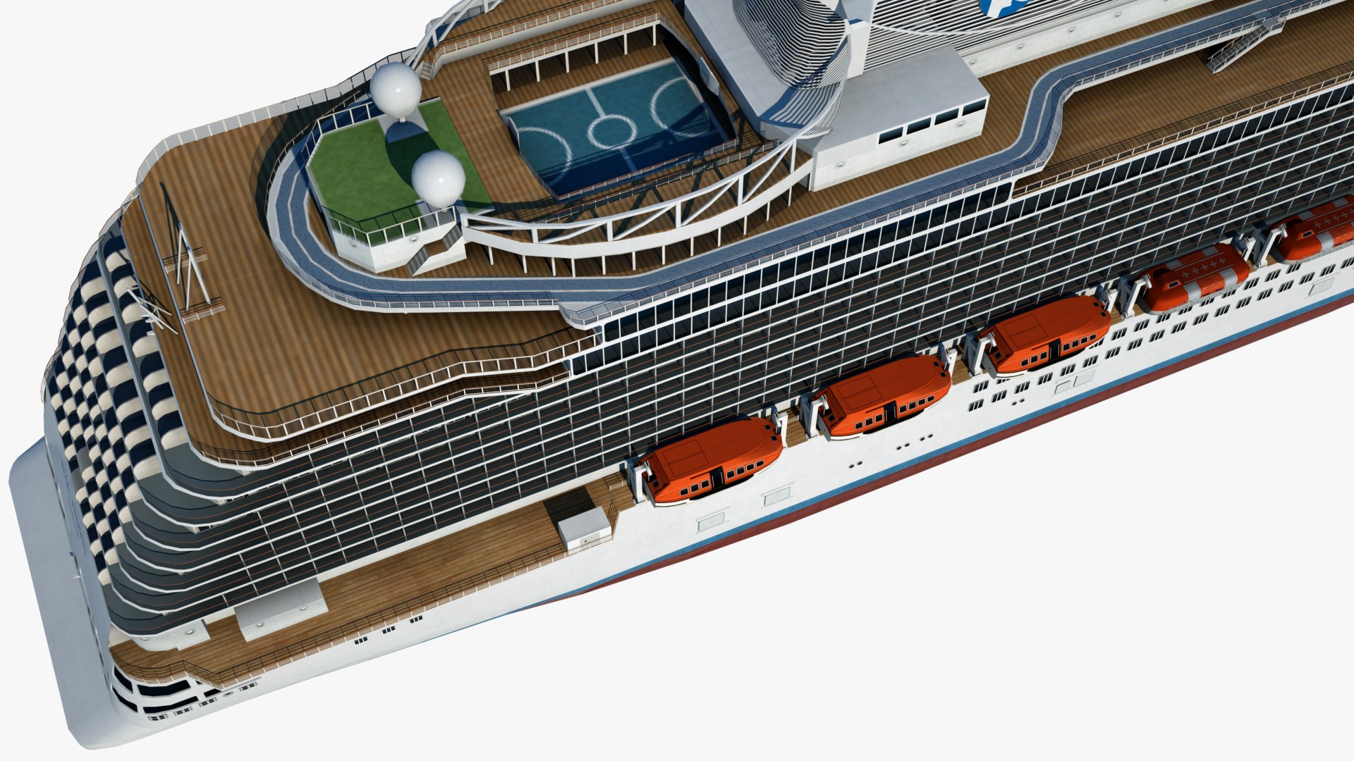 cruise vessel regal princess 3d max