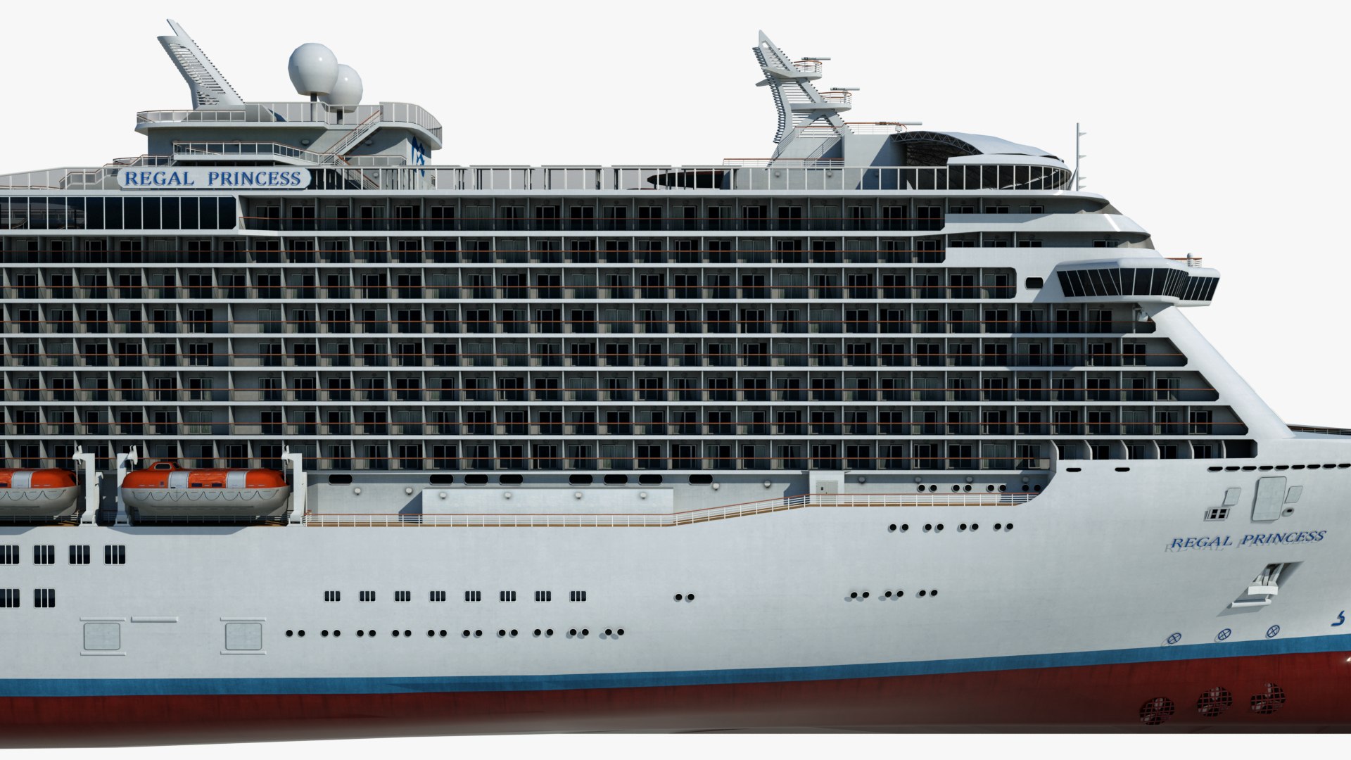cruise vessel regal princess 3d max