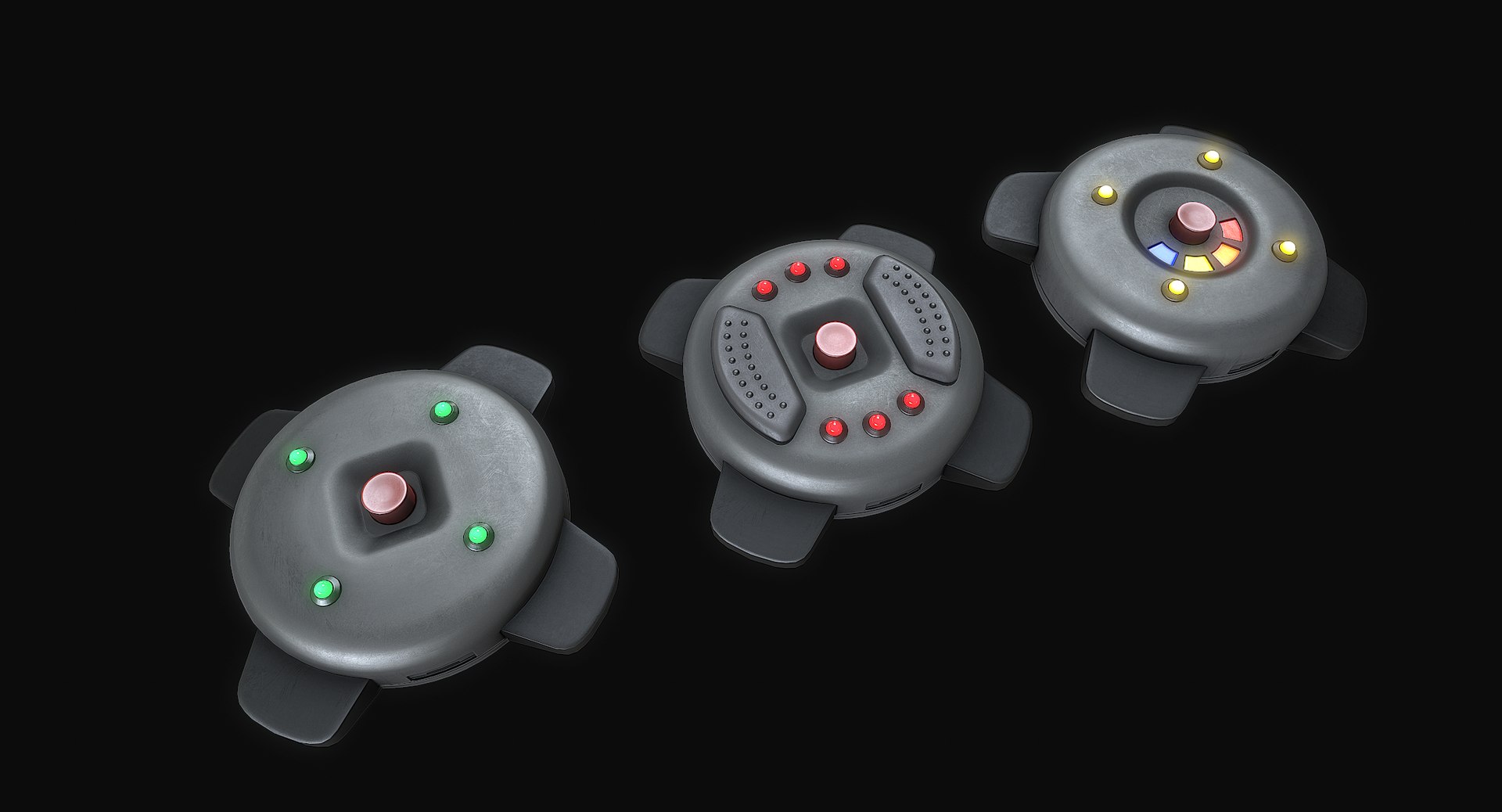 3d Explosive Mines Model