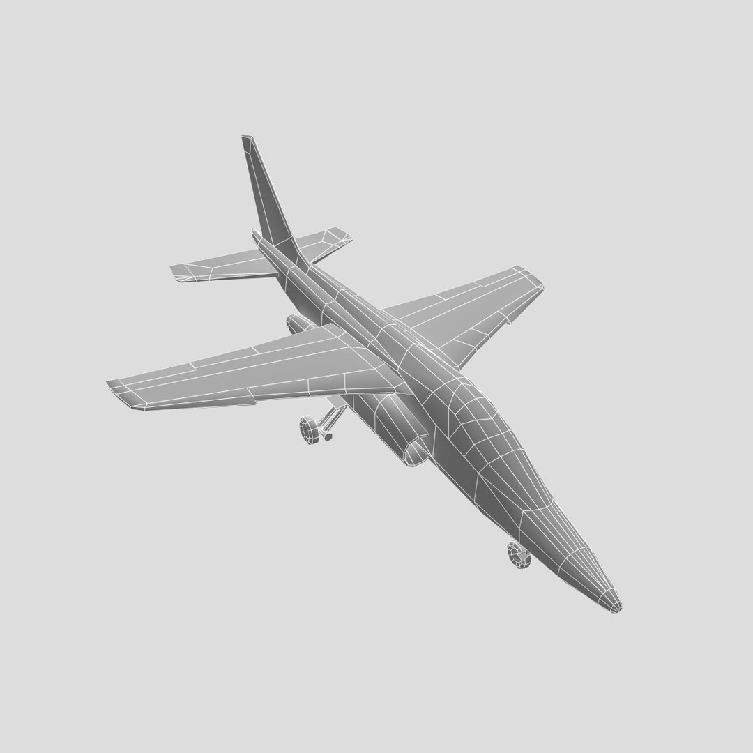 3d Model Of Alpha Jet