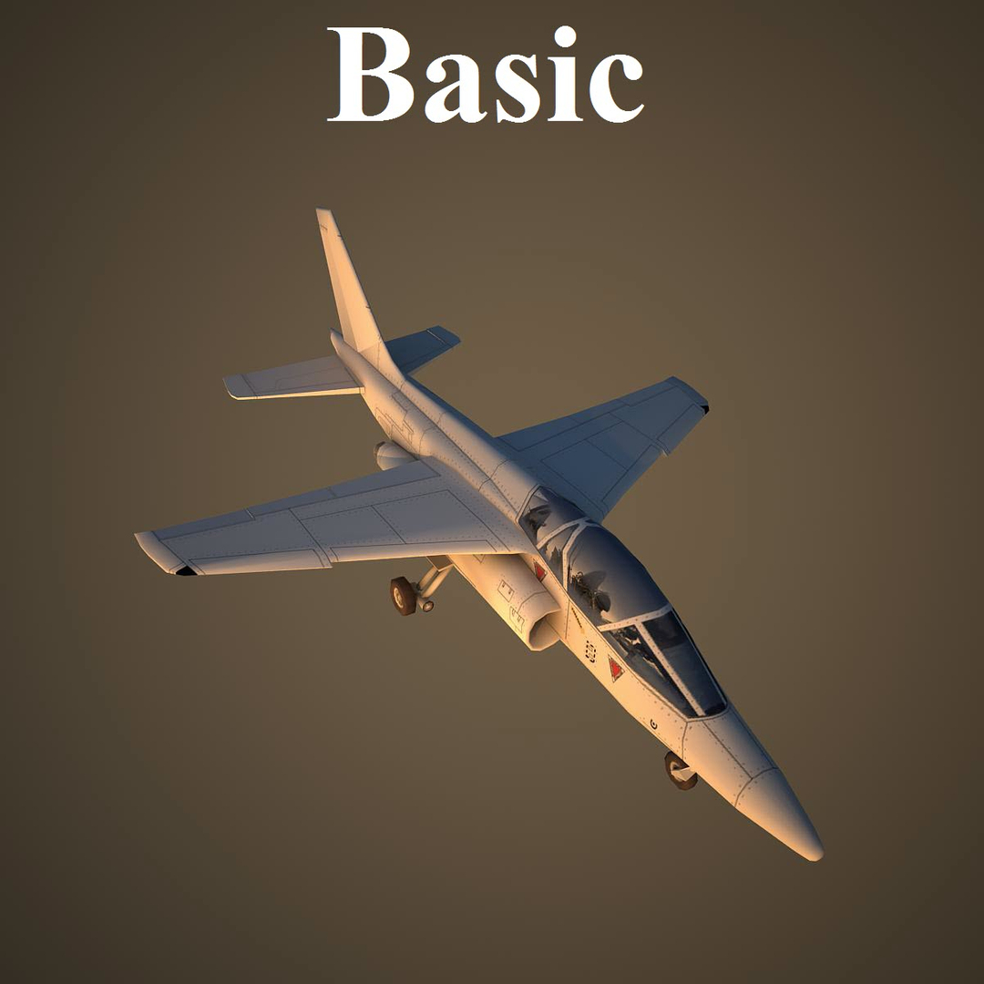 3d Model Of Alpha Jet
