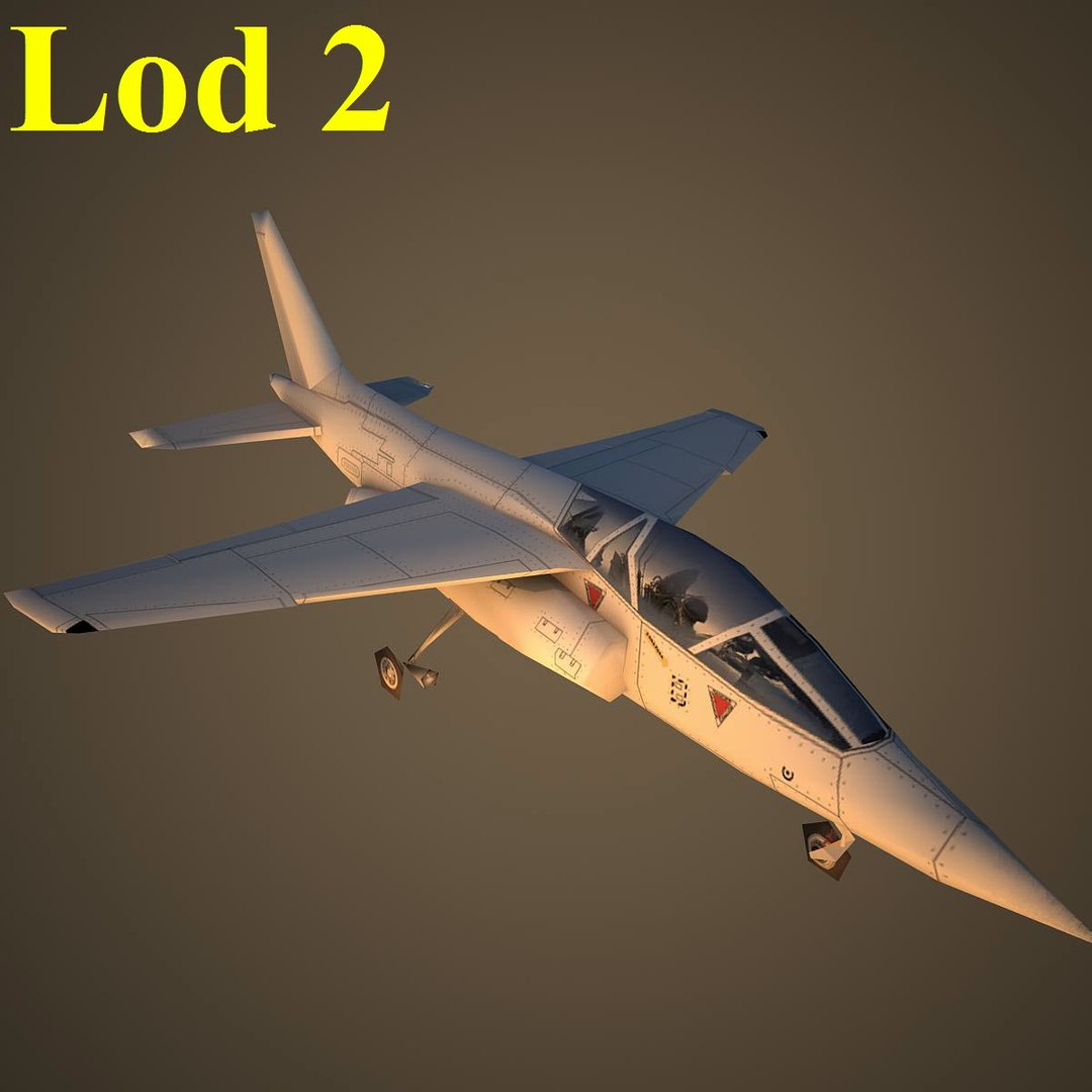 3d Model Of Alpha Jet