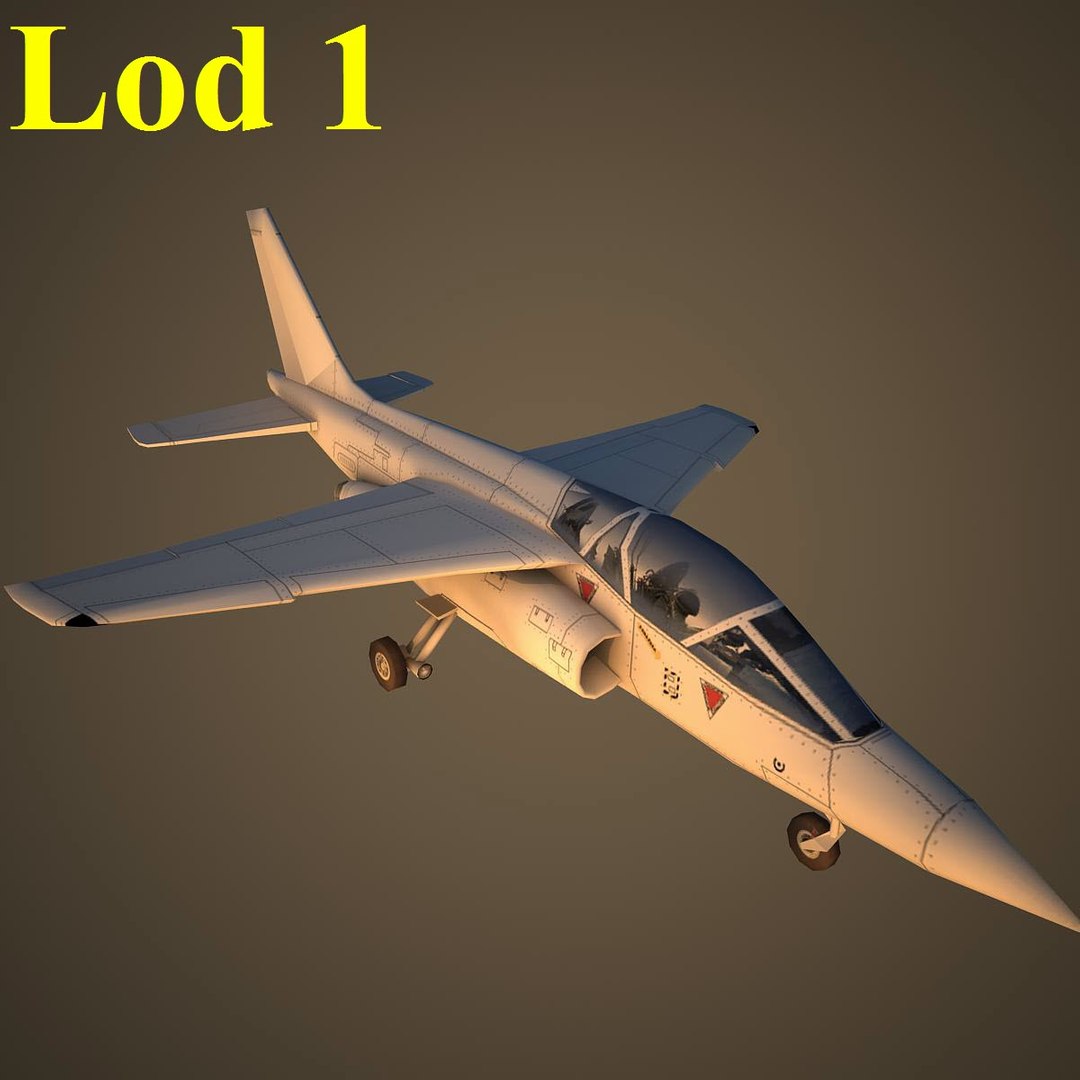 3d Model Of Alpha Jet