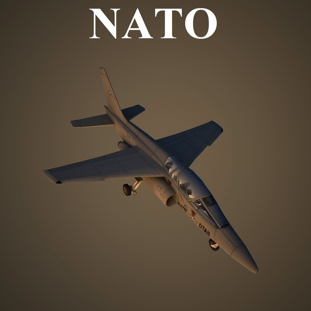 3d Model Of Alpha Jet
