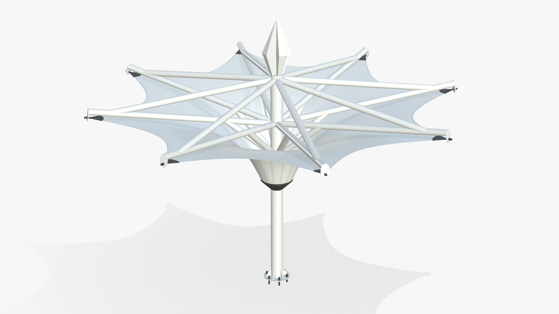 Tensile Structures Umbrella Model - TurboSquid 1828057