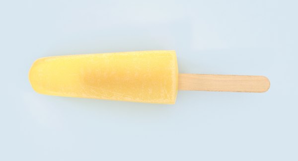 3d yellow popsicle
